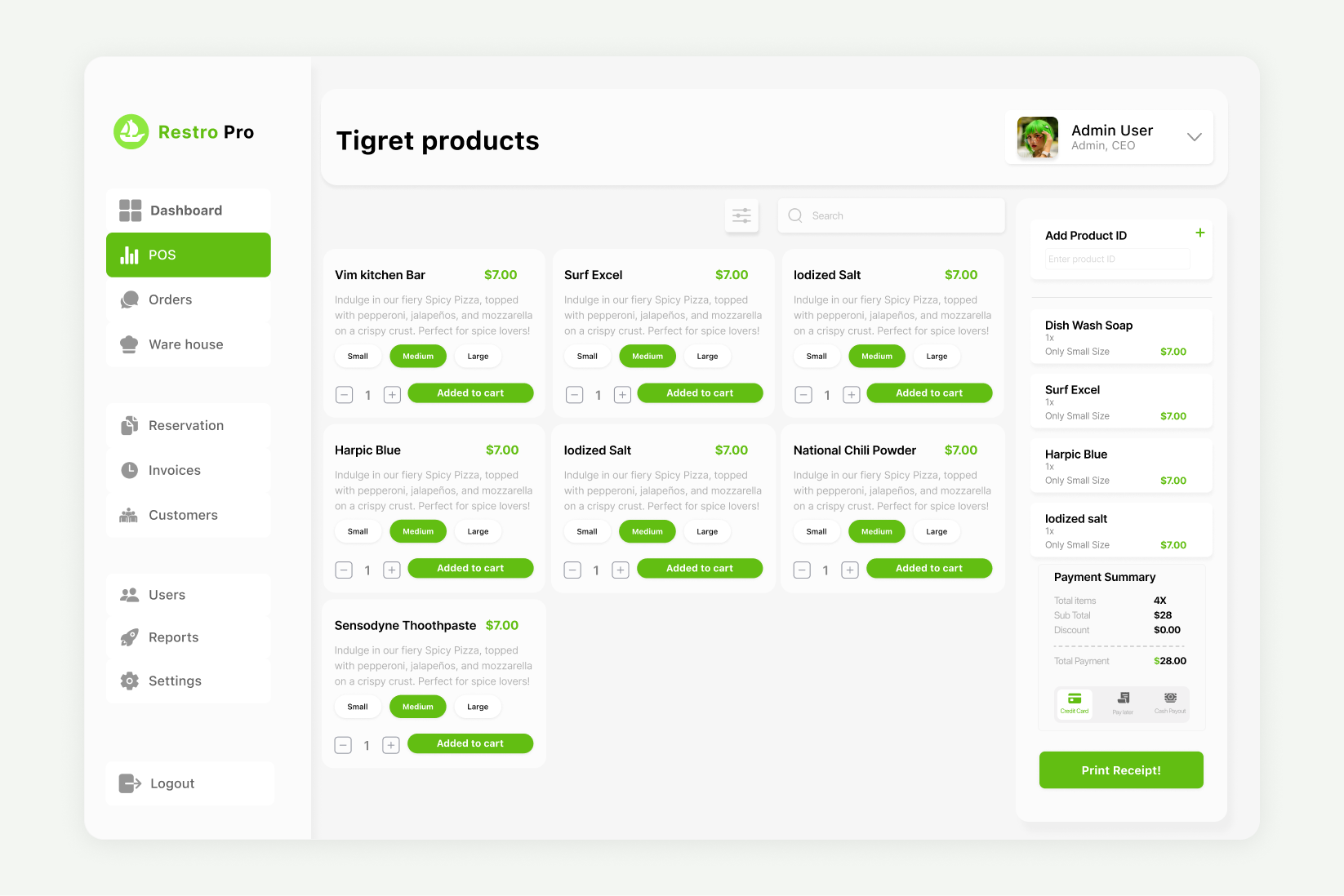 Re Designed Pos Screen designs, themes, templates and downloadable ...