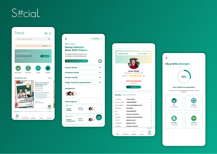 Social Bread Mobile Apps by Muhammad Fajar Ramdhani on Dribbble