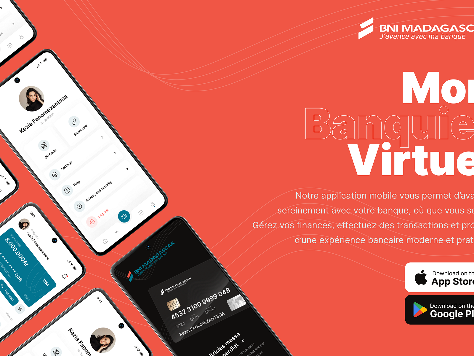 Mobile app for BNI by Kezia Fanomezantsoa on Dribbble