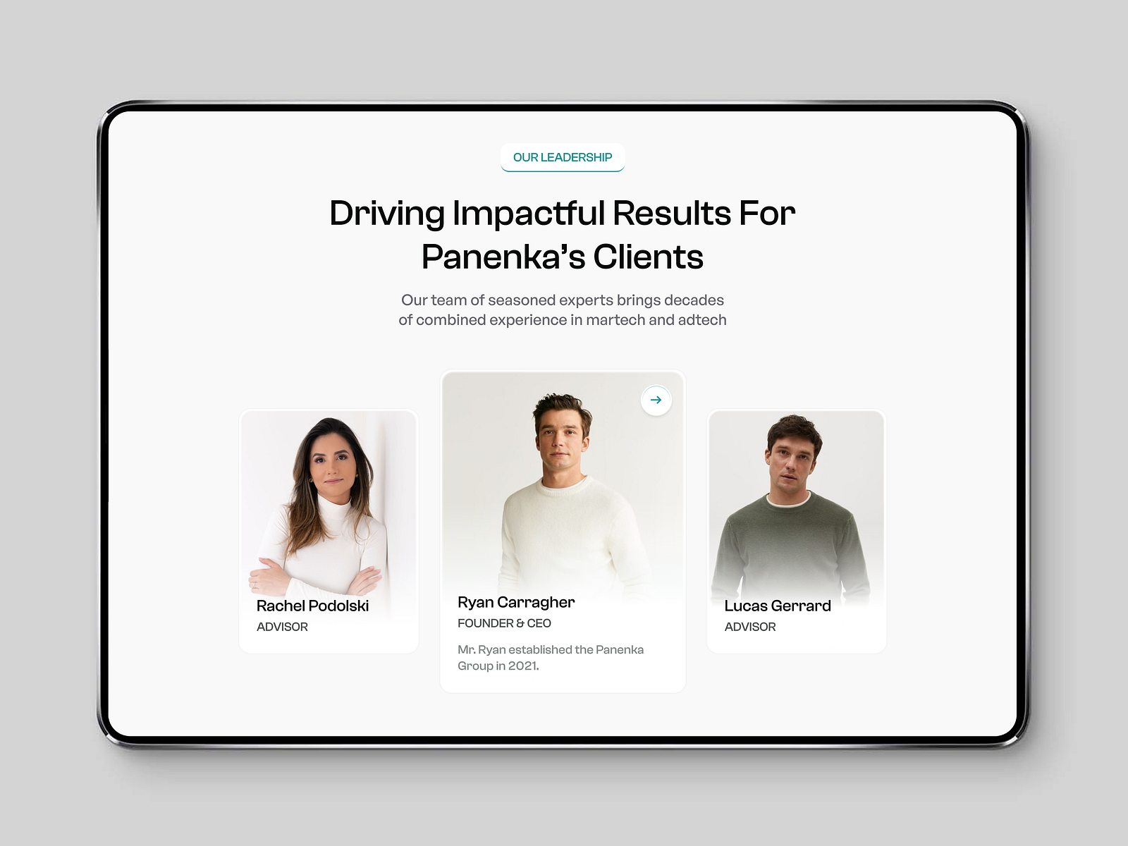 SaaS landing page | Leadership UI by Karun Suresh on Dribbble