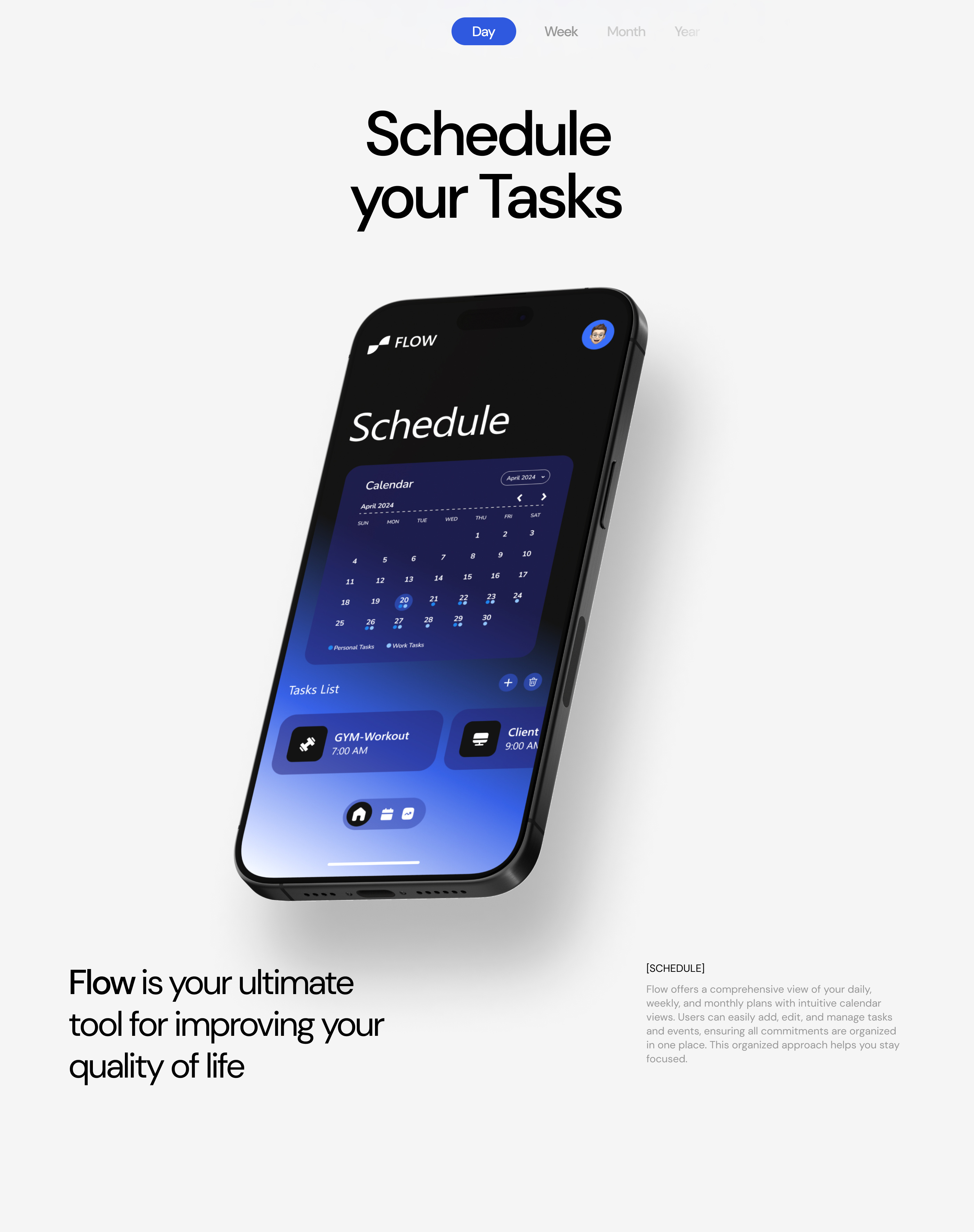 Daily Schedule App | UI/UX Design by Talha Shaikh on Dribbble
