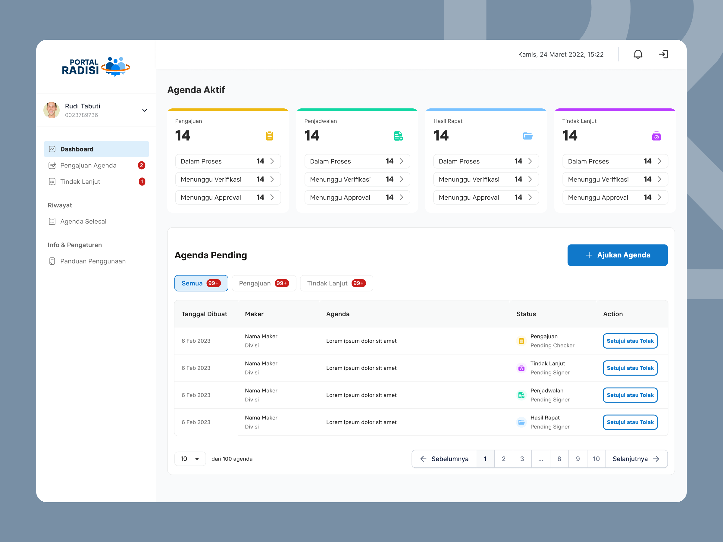 Portal Radisi (Corsec Bank BRI) Revamp by Leontius Yacob Krisna on Dribbble