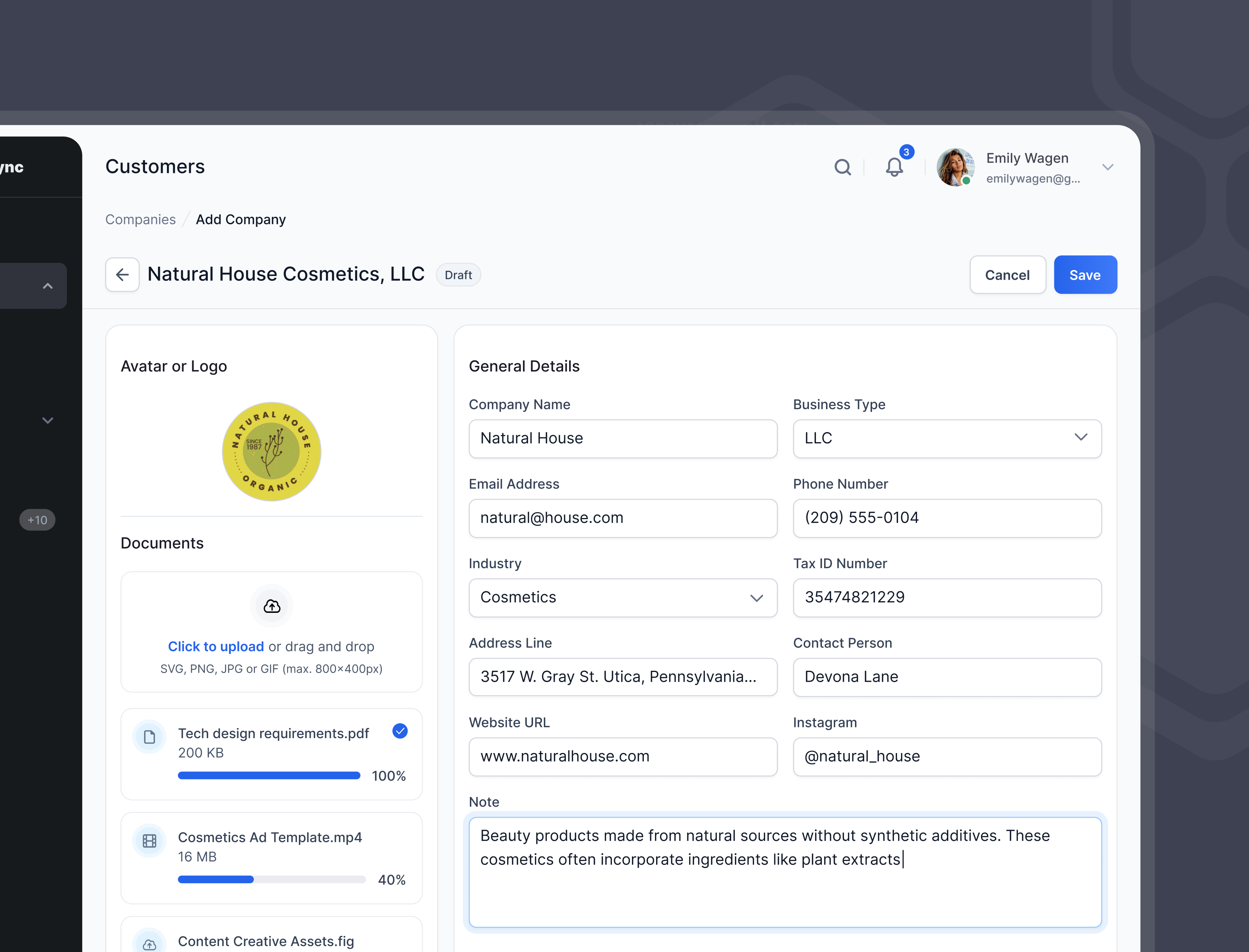 SaaS Interface Design for an ERP System by Honeycomb Software on Dribbble