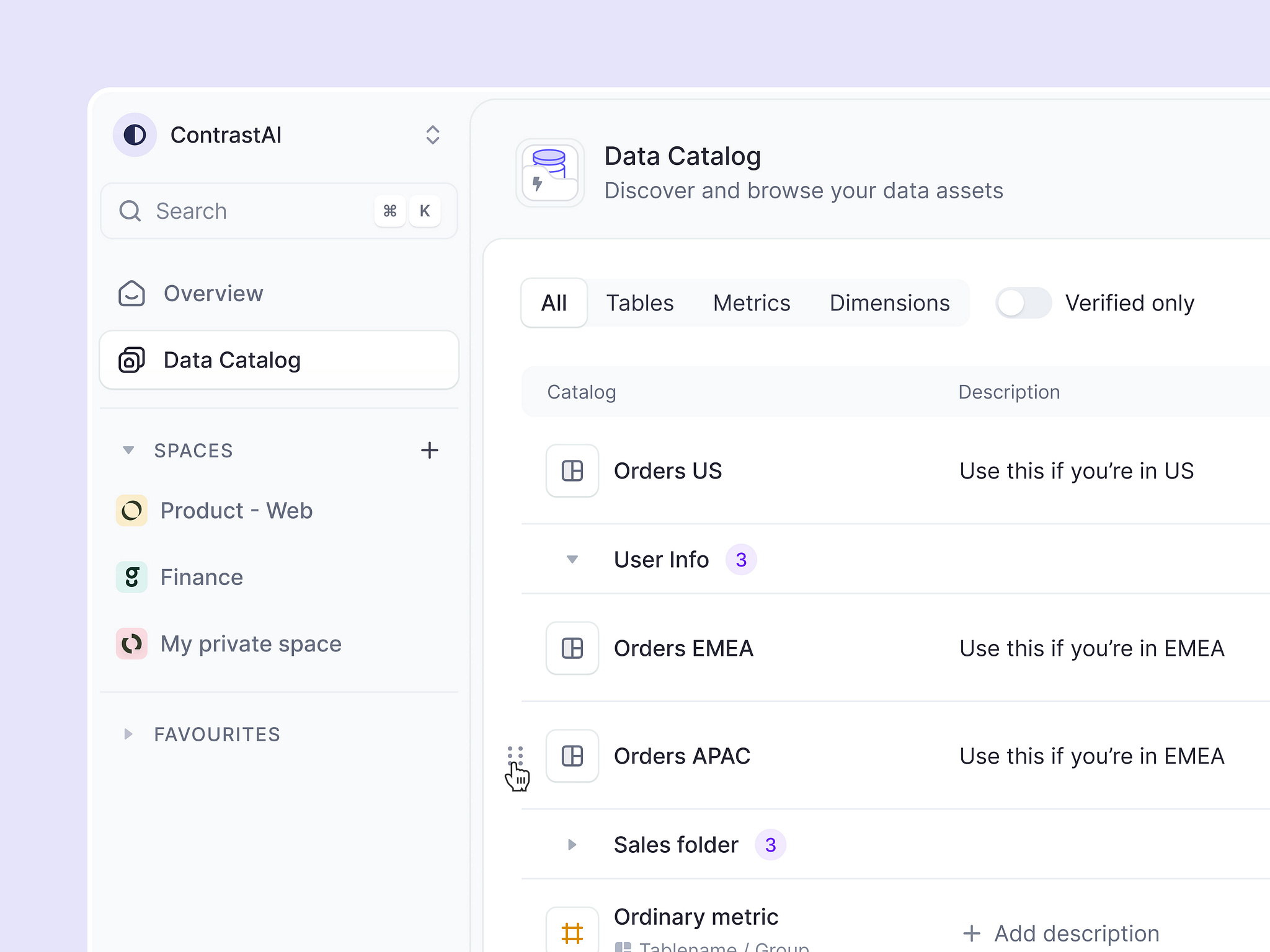 ⚡️/data catalog by Dominik Tyka for DesignMe on Dribbble