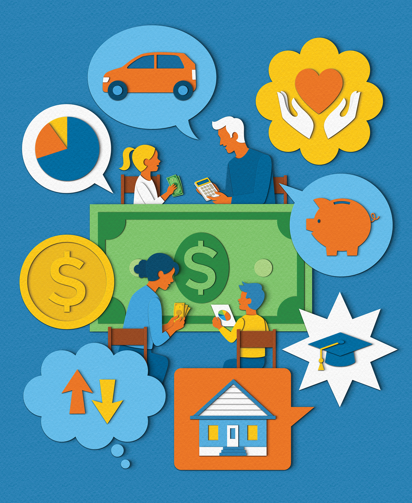 Marriott Alumni Magazine - Money Talks by Zara Picken on Dribbble