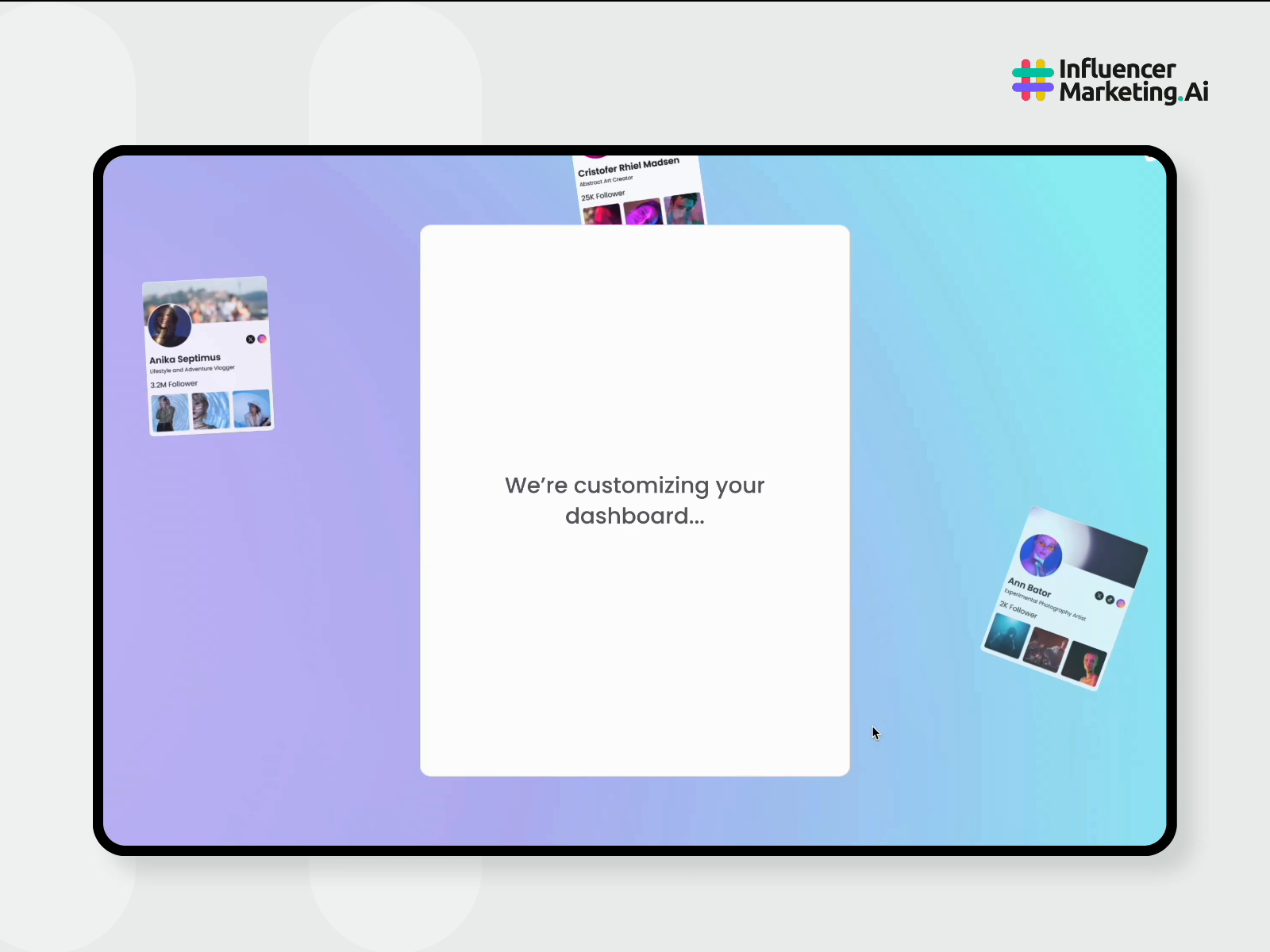 Influencer Marketing AI - Loading Animation by Sevginur Ak for Studio ...