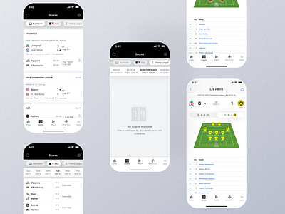 Score Mobile App Ui by UI Ants on Dribbble