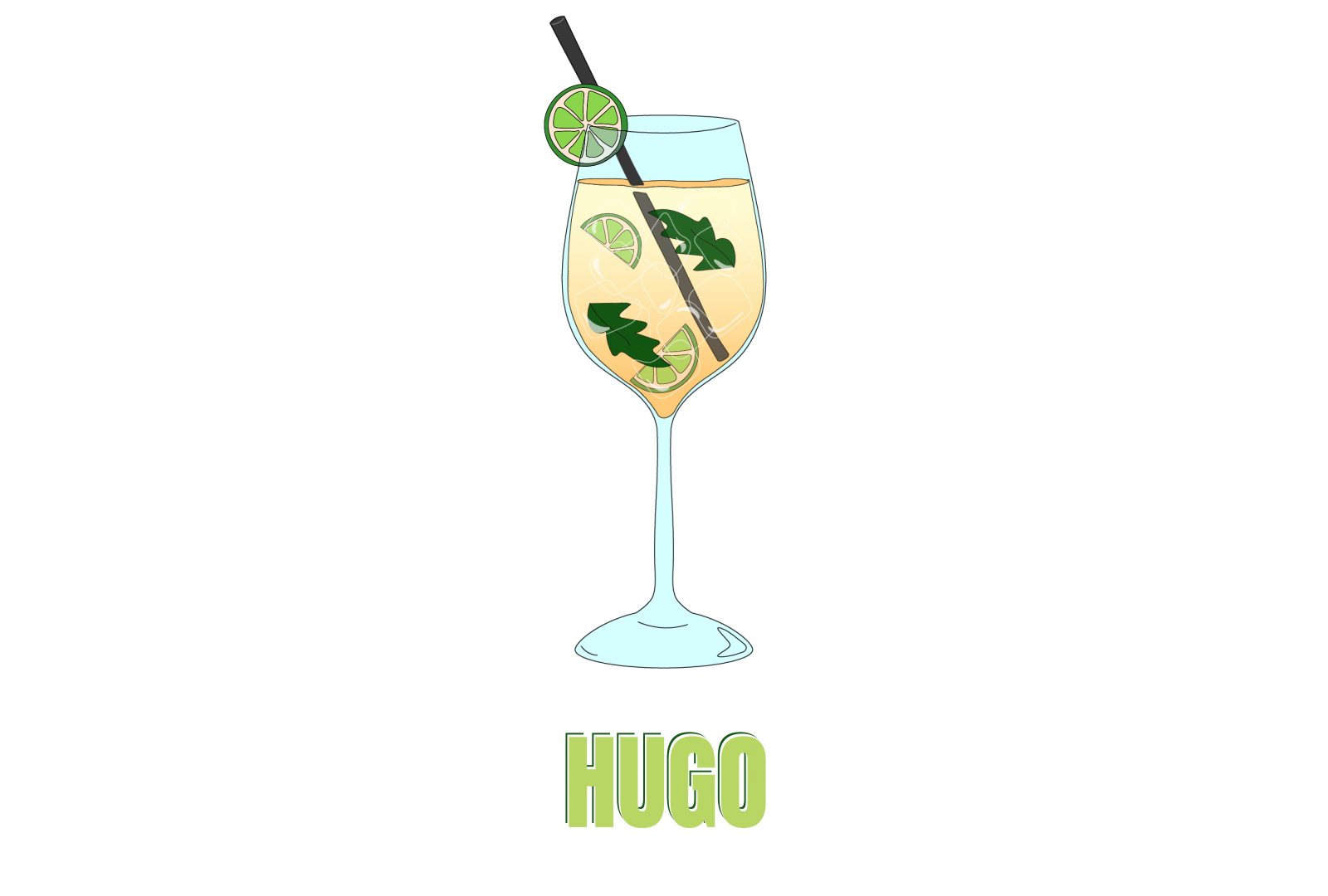 HUGO SPRITZ by bp_draws on Dribbble
