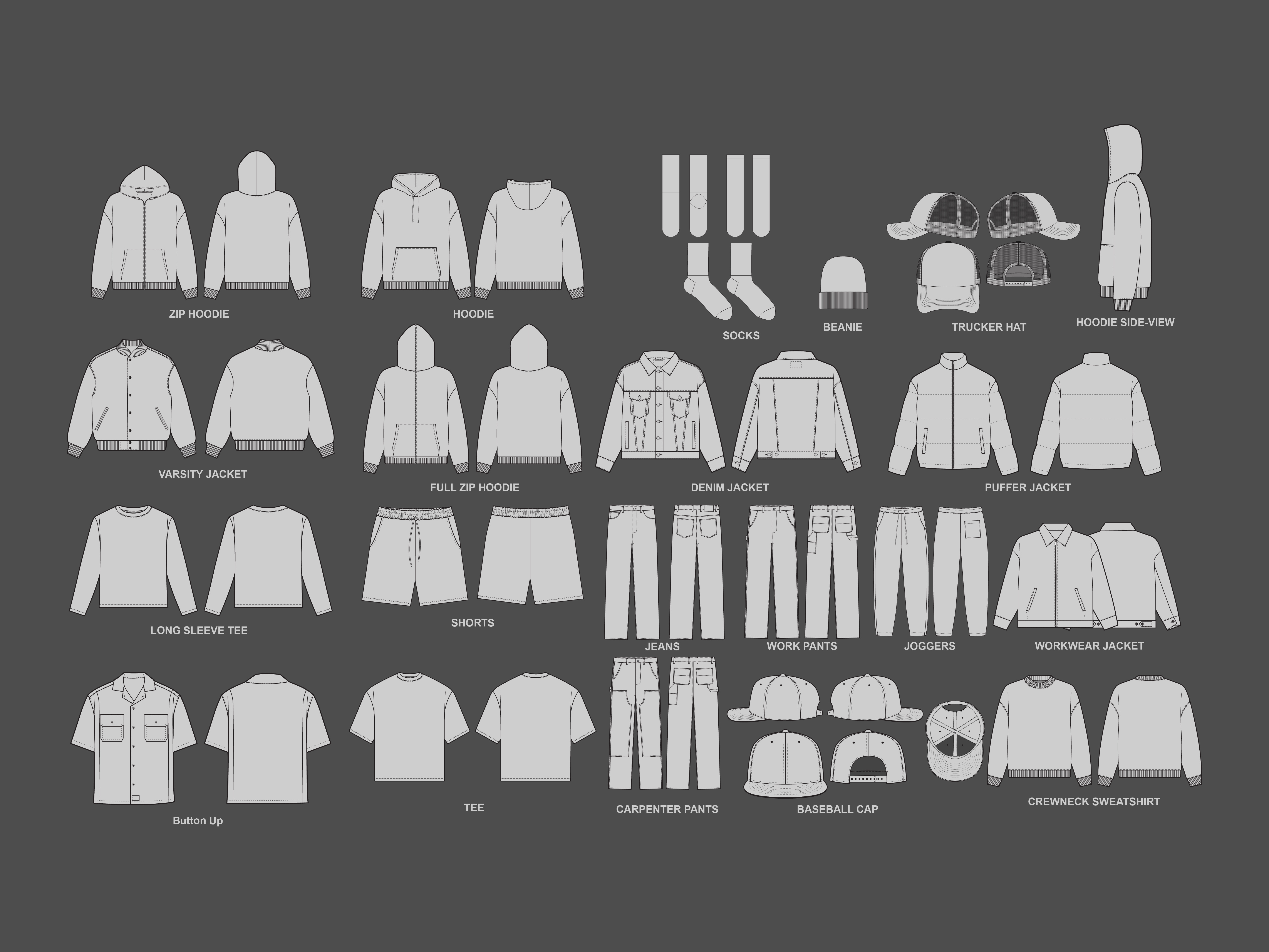 Vector Streetwear Mockups Bundle by S.i. Graphics on Dribbble