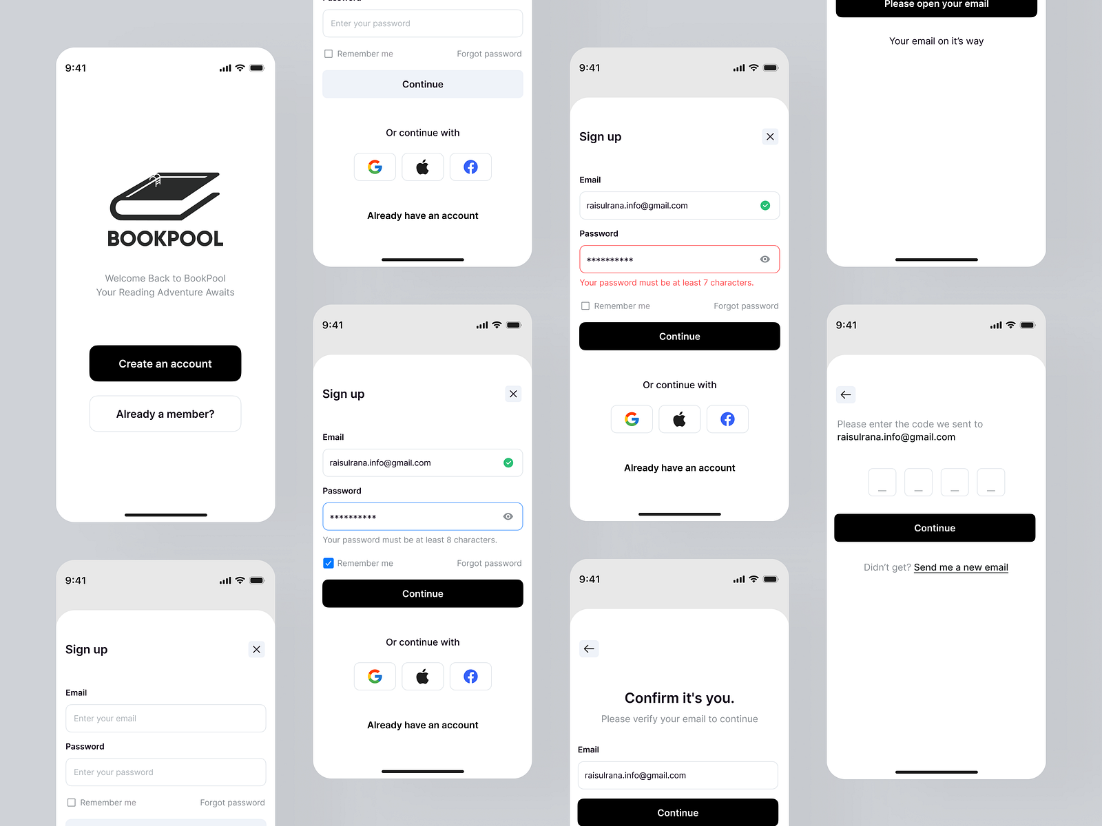 Login And Forgot Password Flow By Raisul Rana On Dribbble 