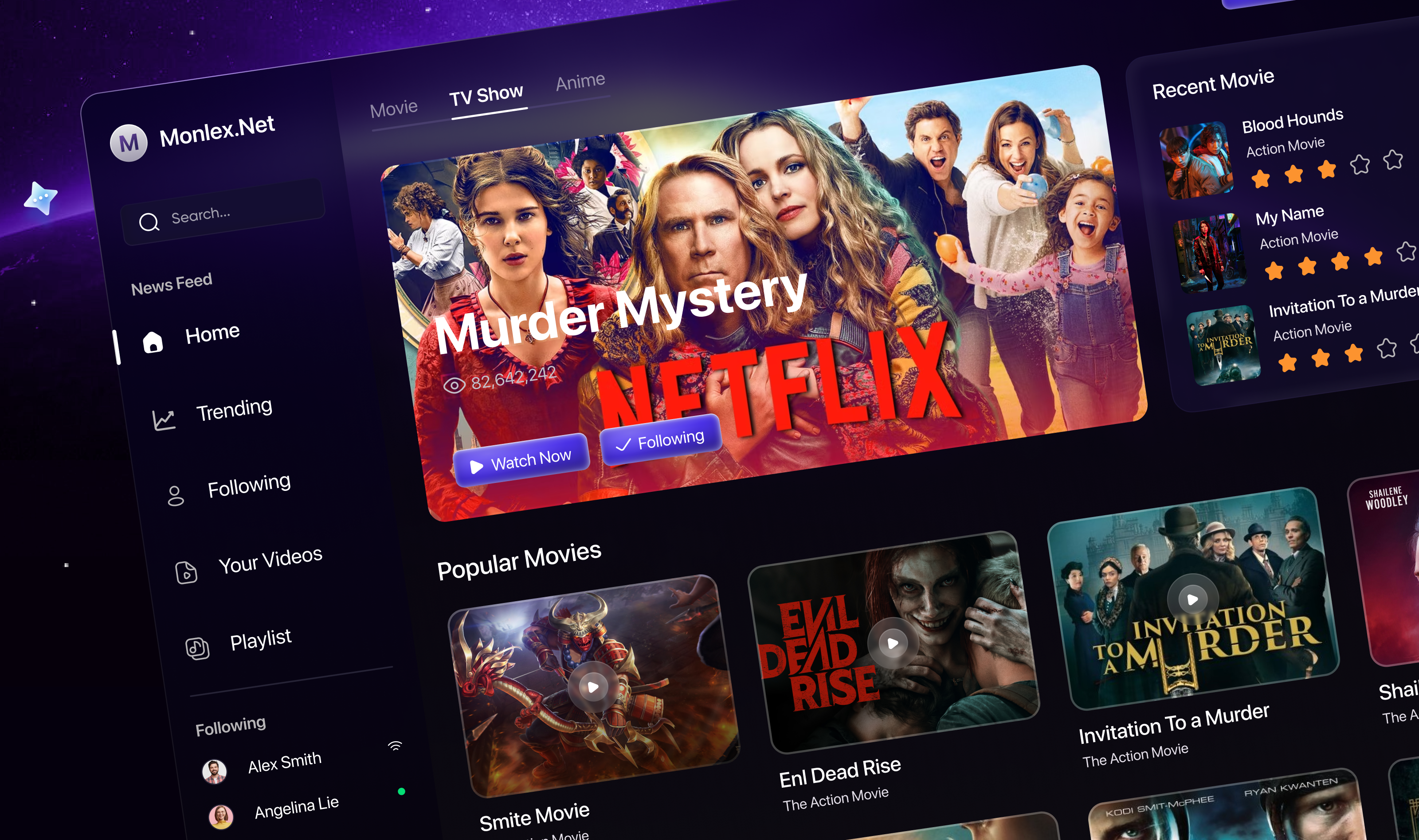 Movie App designs, themes, templates and downloadable graphic elements ...