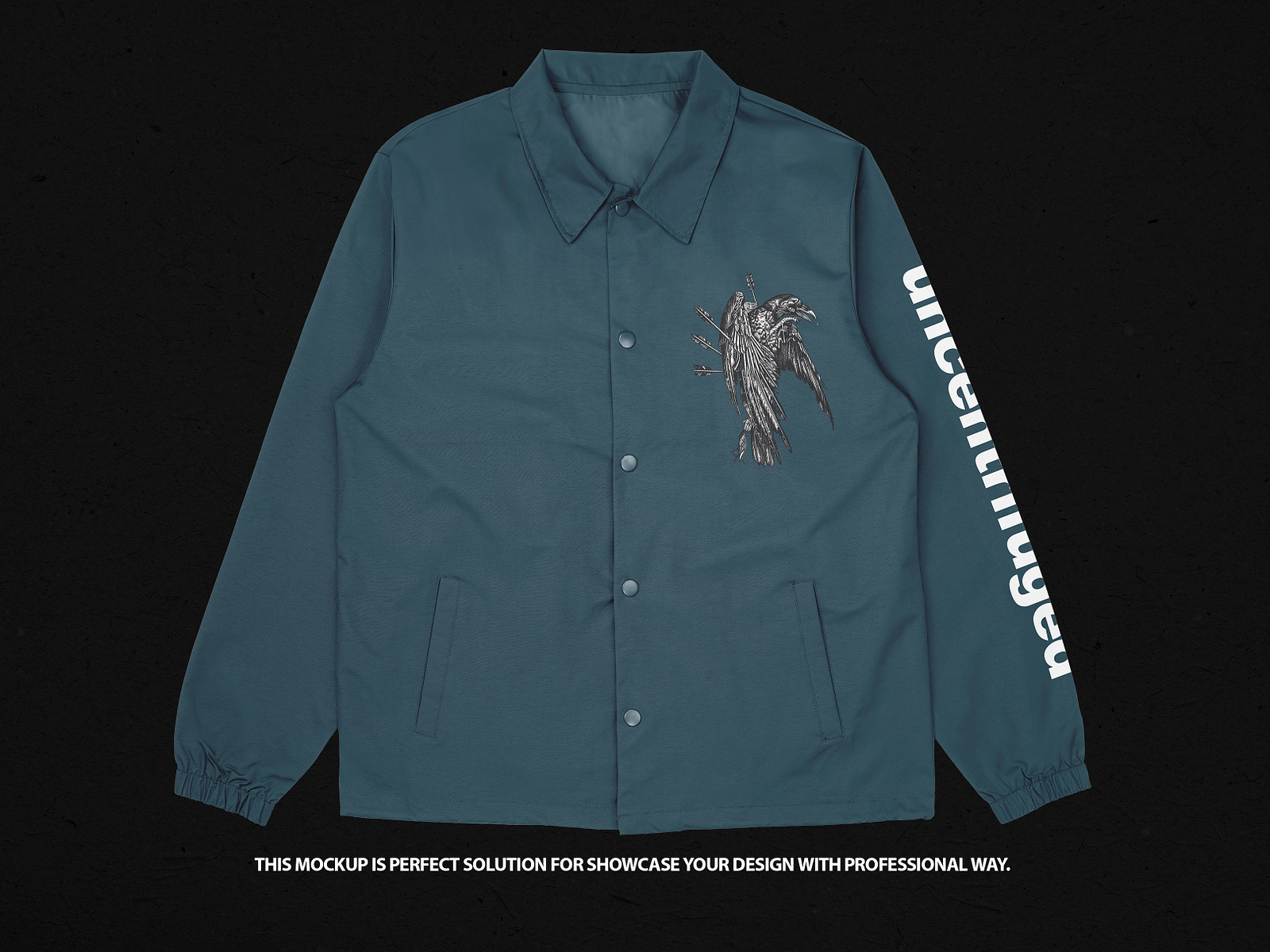 Realistic Coach Jacket Mockup by Uncentrifuged Pressure on Dribbble