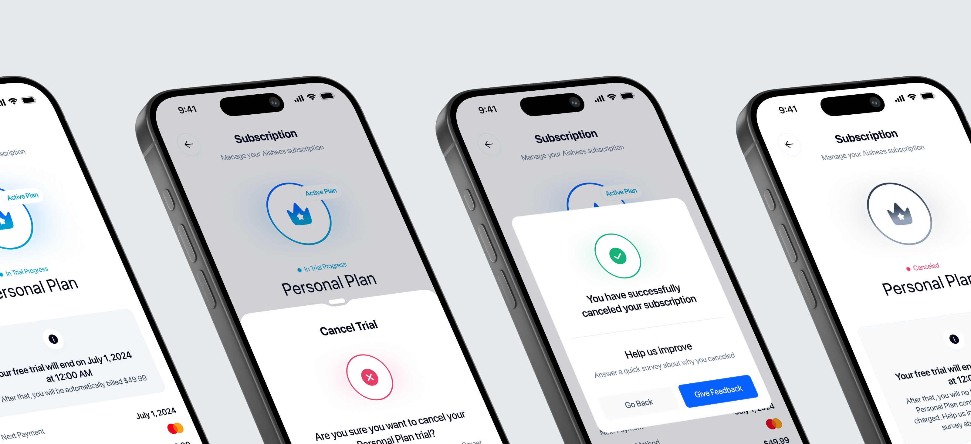 Simplified Trial Cancellation Interface Experience by Fariz Al 👋 on ...