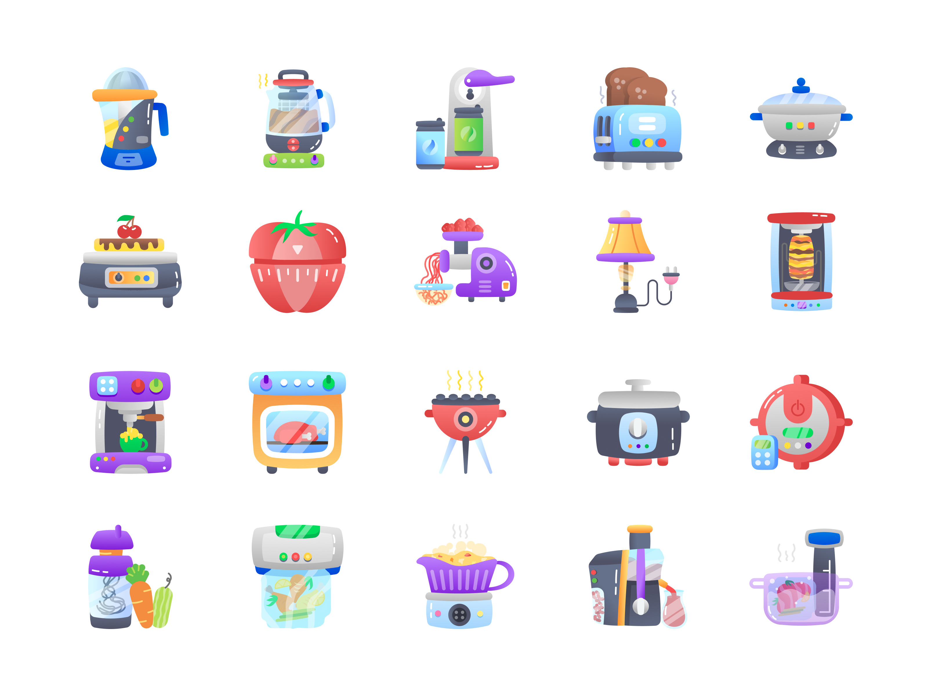 Animated Home Appliances Icons by Prosymbols on Dribbble