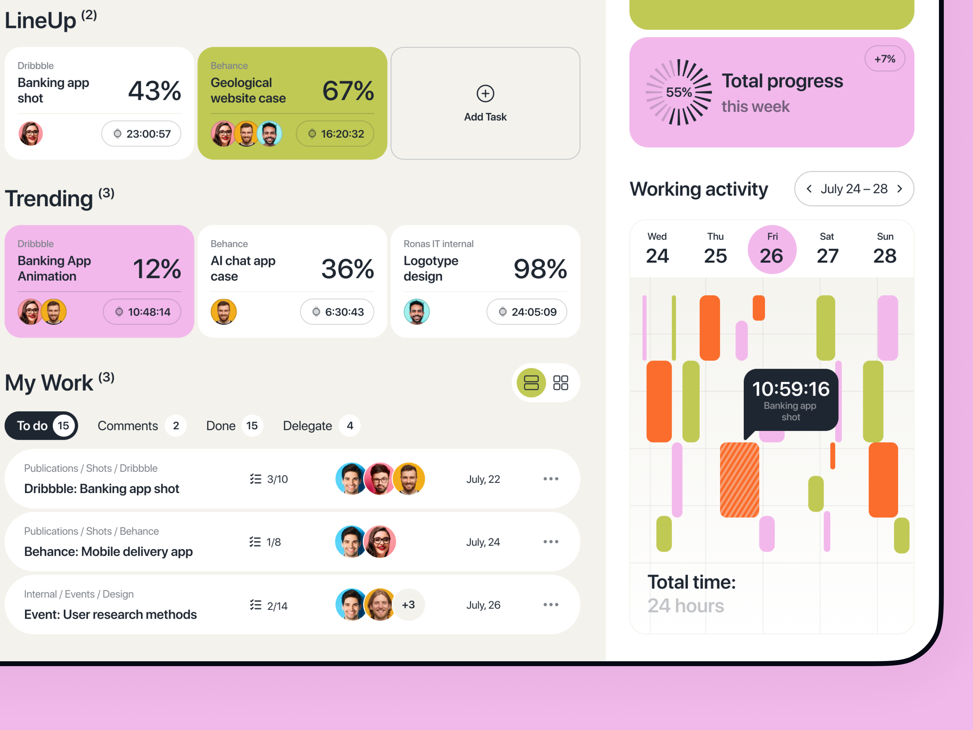 Project Management Web App by Ronas IT | UI/UX Team on Dribbble