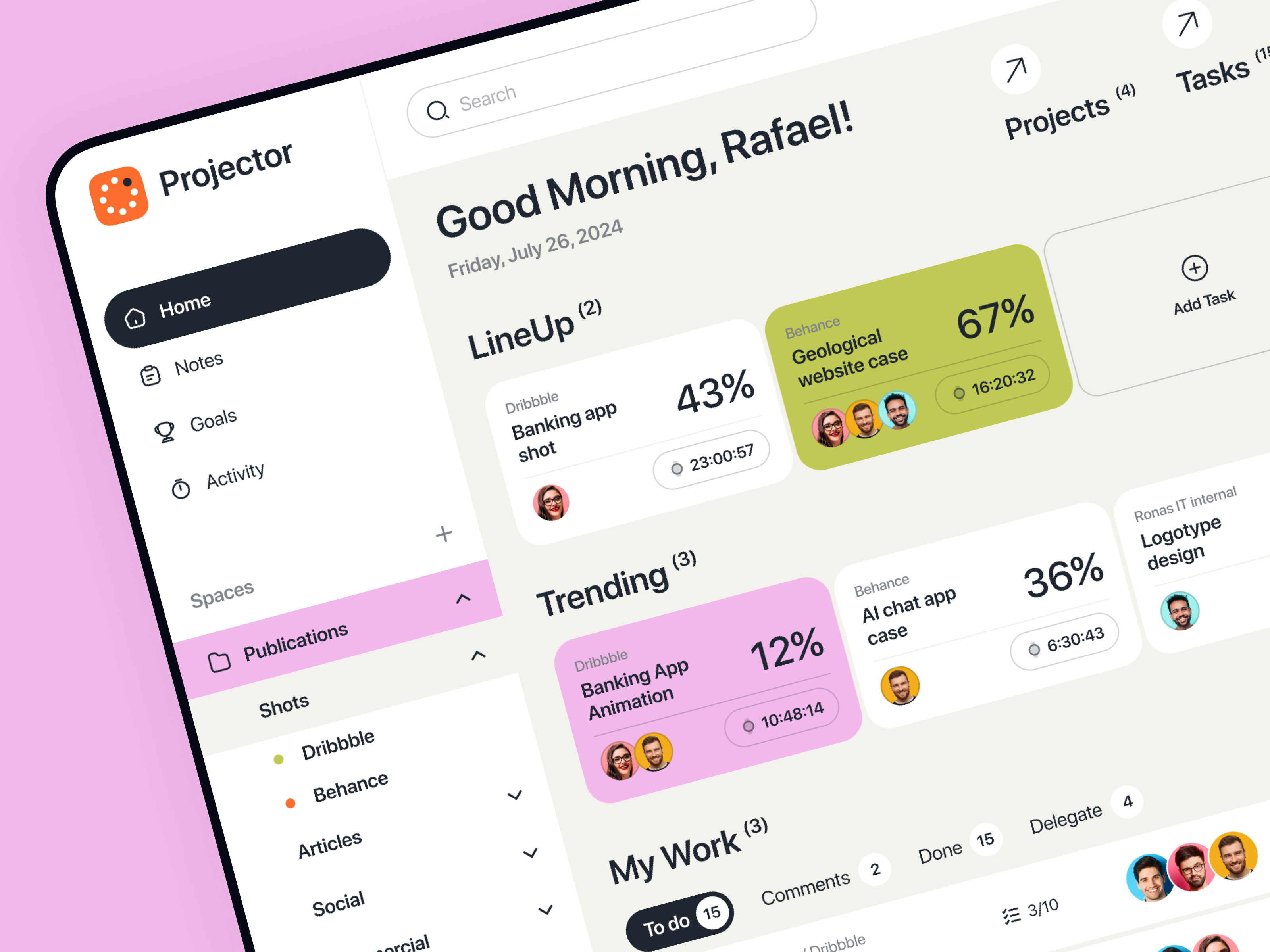 Project Management Web App by Ronas IT | UI/UX Team on Dribbble