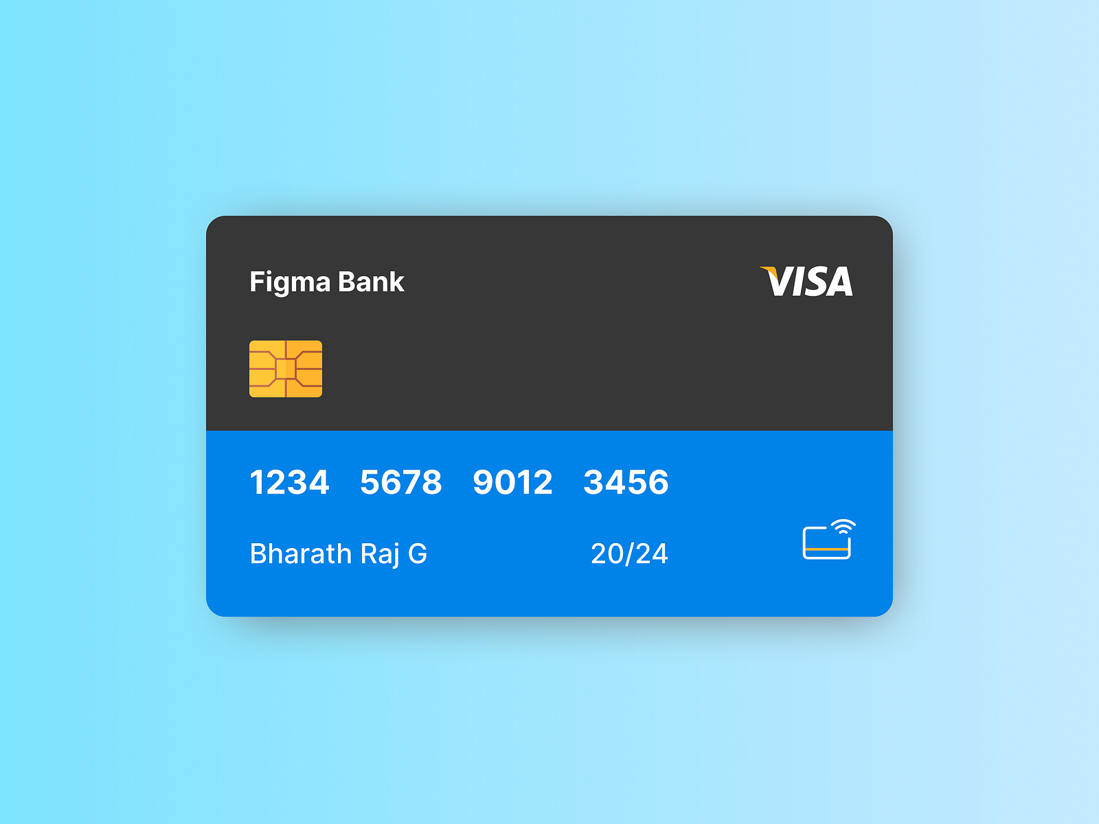 Credit Card Template by Bharath Raj on Dribbble