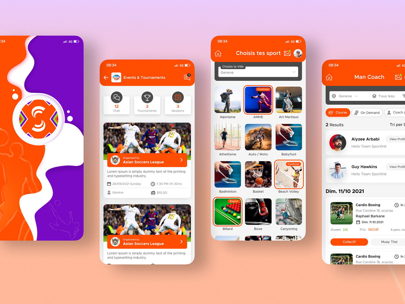 Sport Mobile App by ZestBrains Pvt. Ltd. on Dribbble
