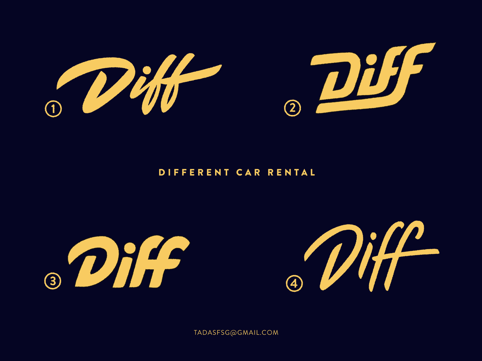 Diff by ForSureLetters on Dribbble