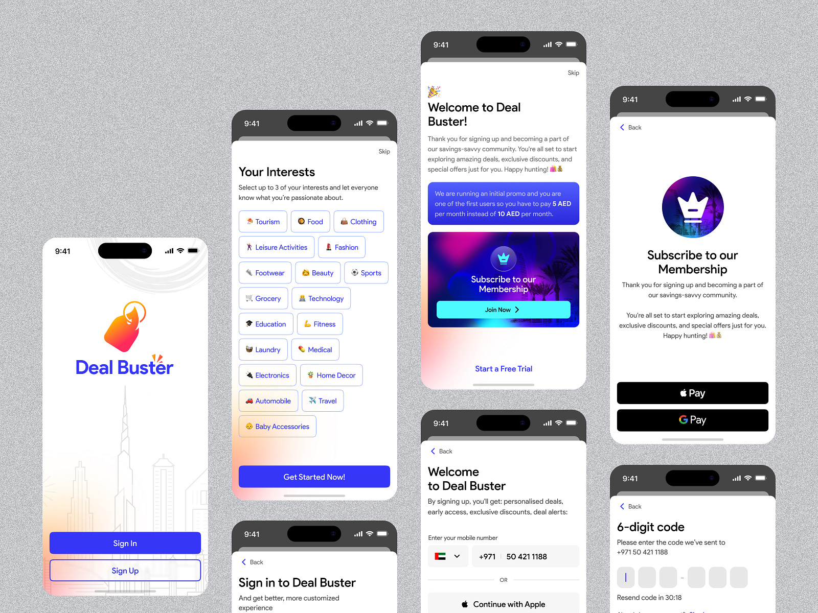 Deal Buster - Mobile App by Tawhidur R on Dribbble