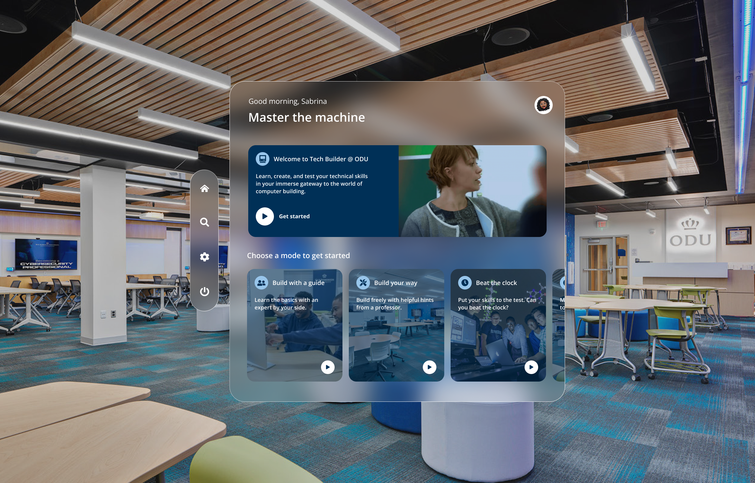 ODU ⏤ Education Spatial UI Concept by Sabrina Hall on Dribbble