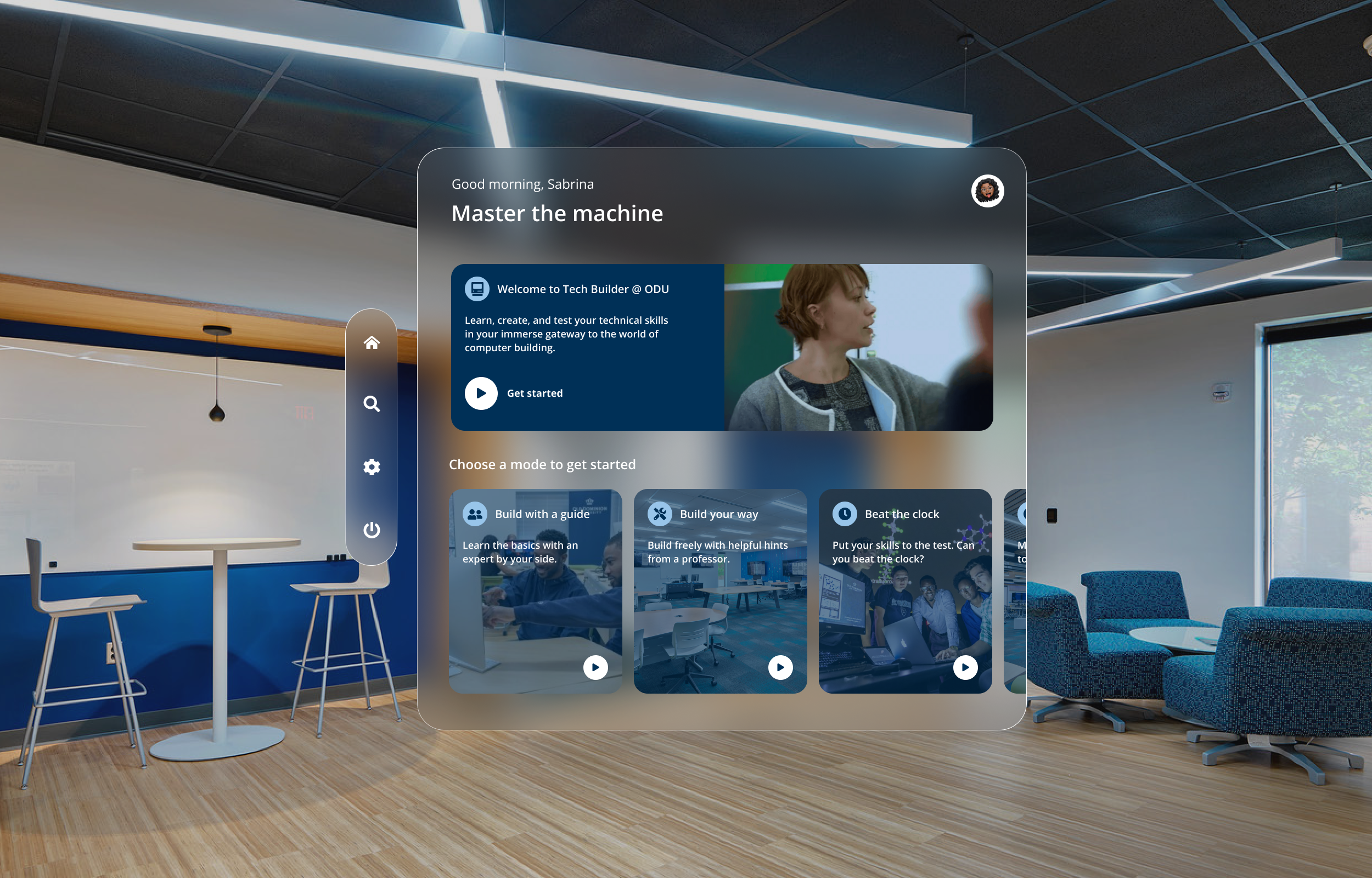 ODU ⏤ Education Spatial UI Concept by Sabrina Hall on Dribbble