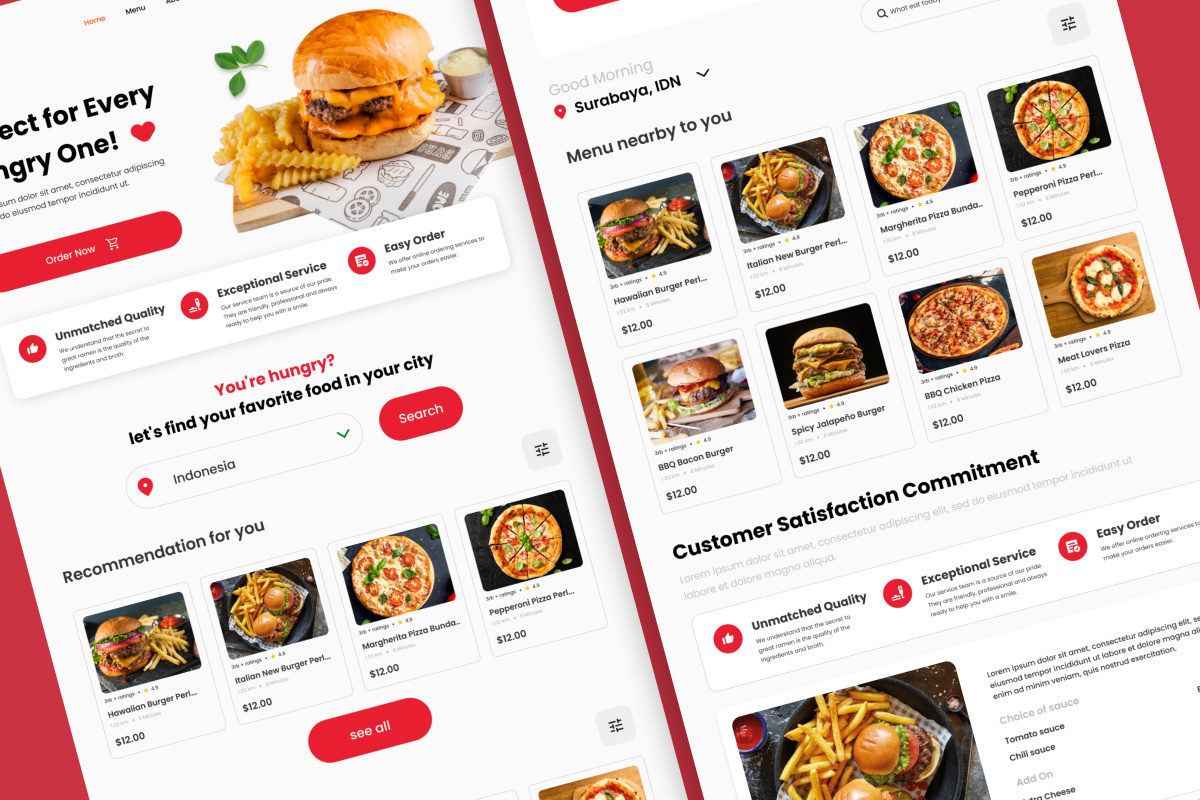 Delight - Food Delivery Landing Page by Twin Studio Design on Dribbble