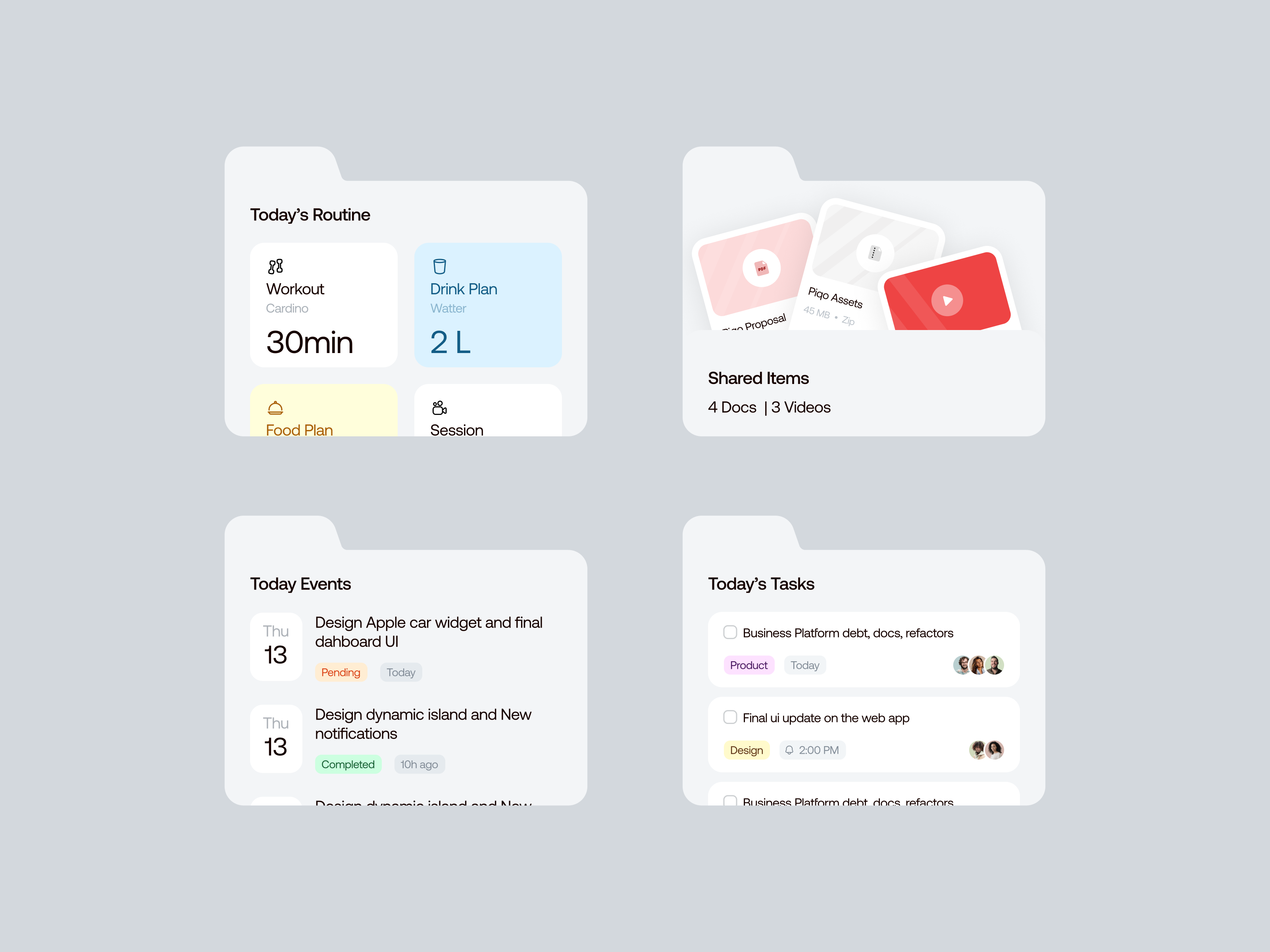Folder interaction 🗁 by Afshin T2Y for Piqo Studio on Dribbble