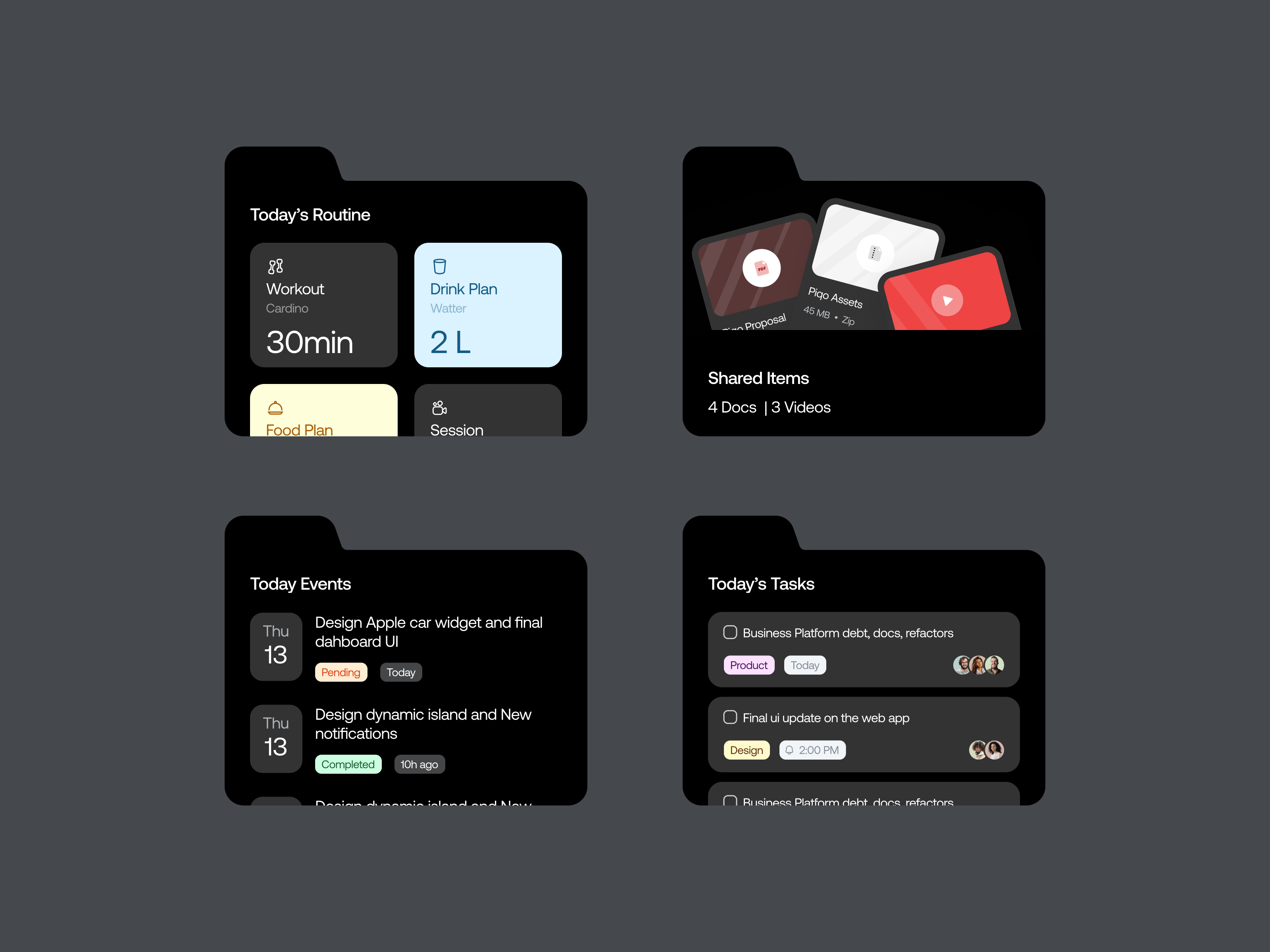 Folder interaction 🗁 by Afshin T2Y for Piqo Studio on Dribbble