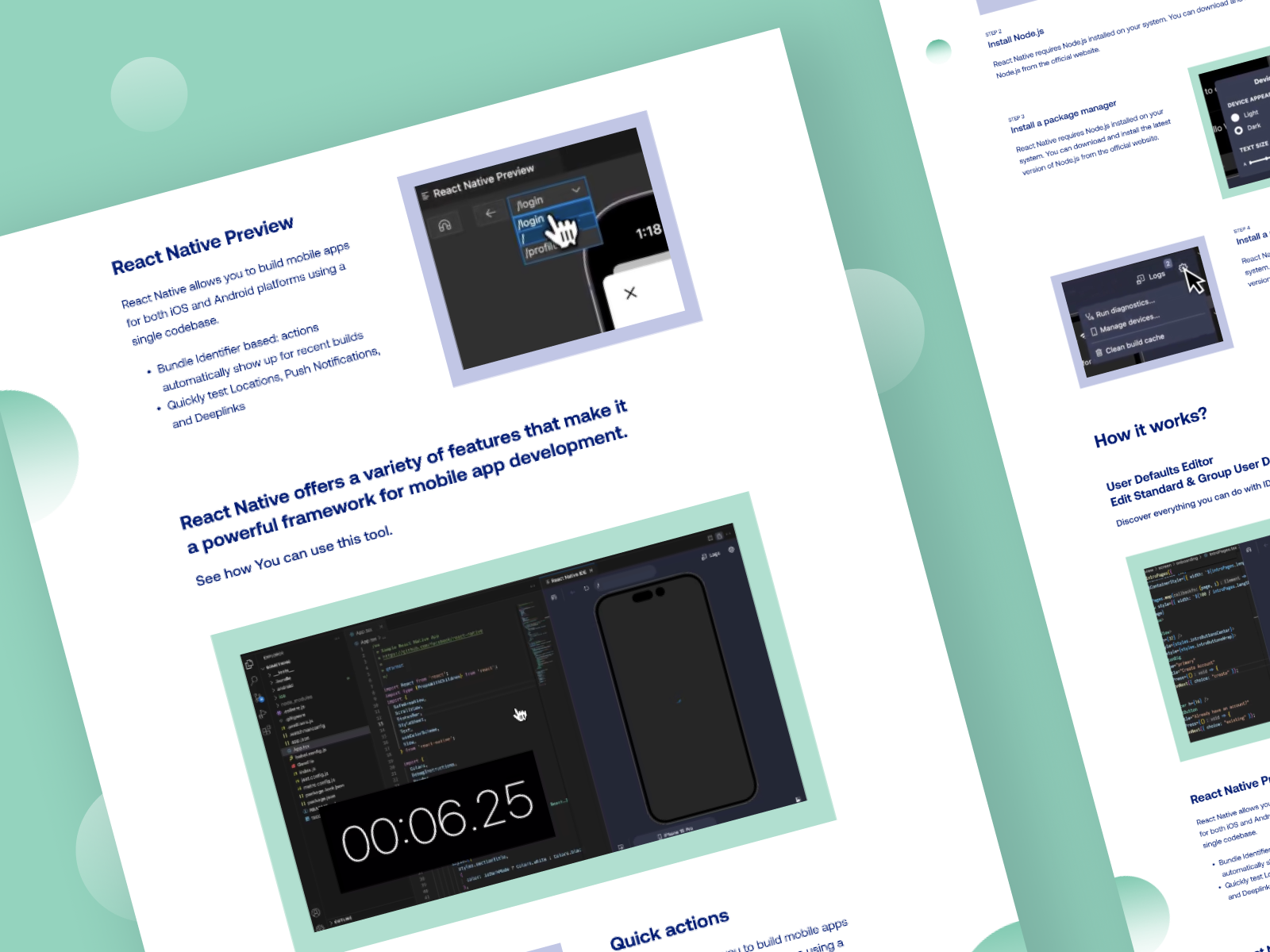 IDE - landing page by Angelika Gad for Software Mansion on Dribbble