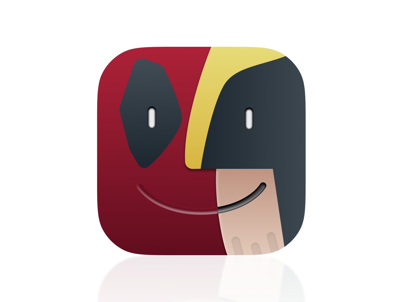 Deadpool X Wolverine Finder Icon by Cole Derochie on Dribbble