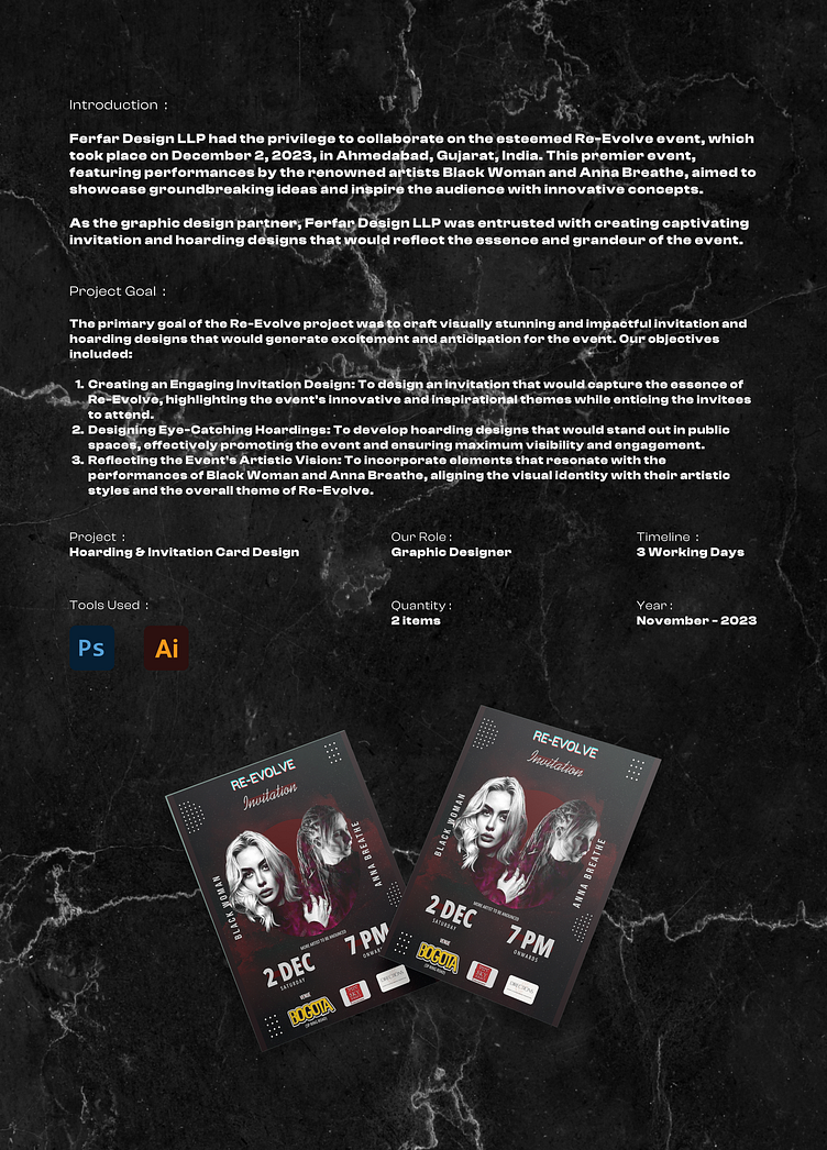 Live Music Event | Hoarding & Invitation Card Design by Ferfar Design ...