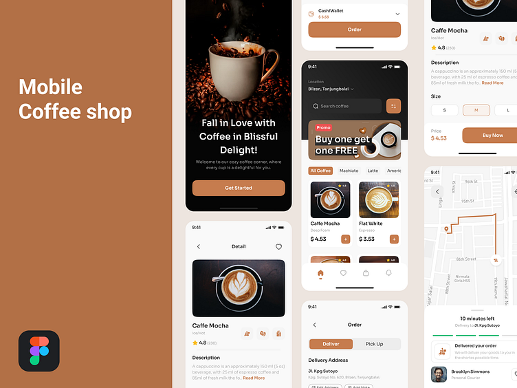 Coffee Shop App UI Design project by Optimity Logics on Dribbble