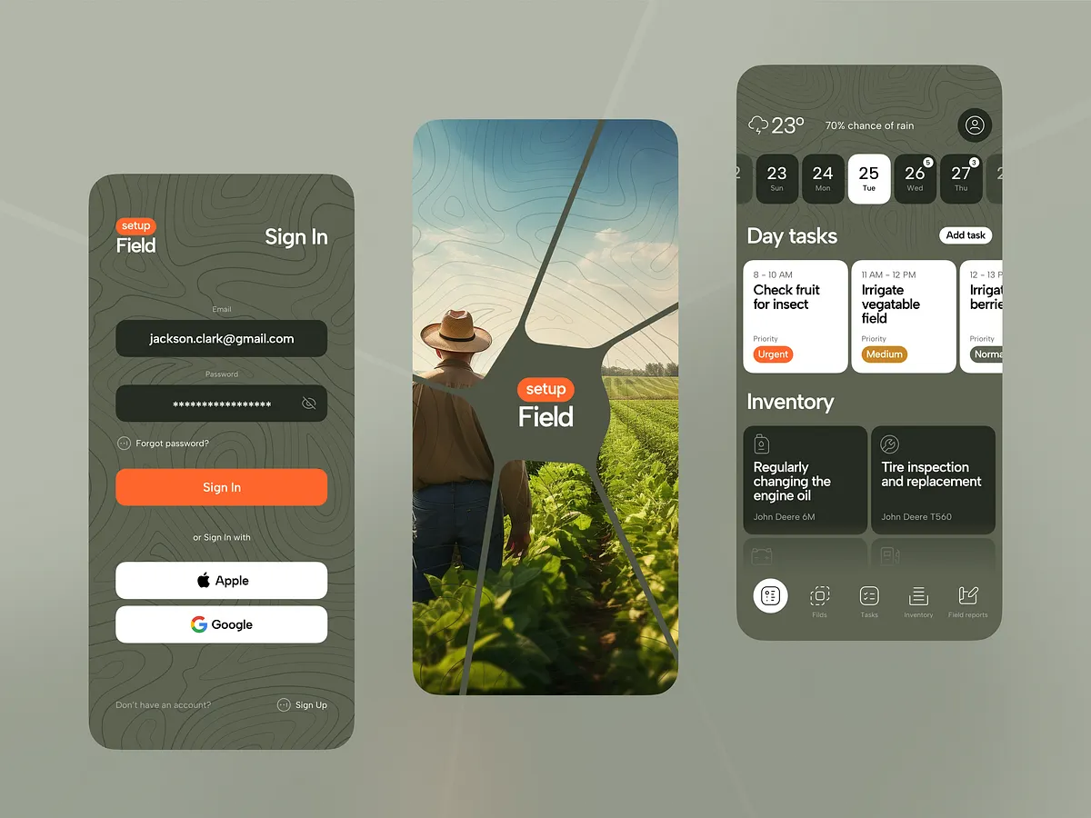 Farm App designs, themes, templates and downloadable graphic elements ...