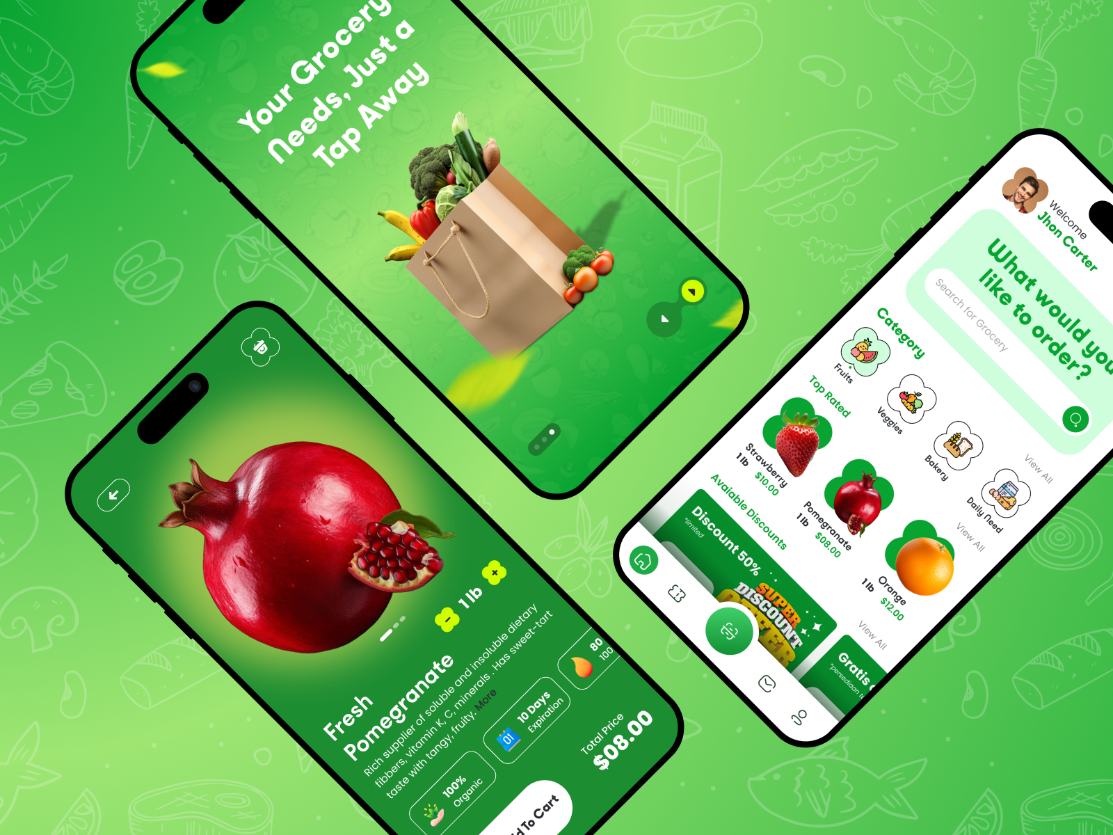 Online Grocery Shopping App UI Design by Excellent Webworld on Dribbble