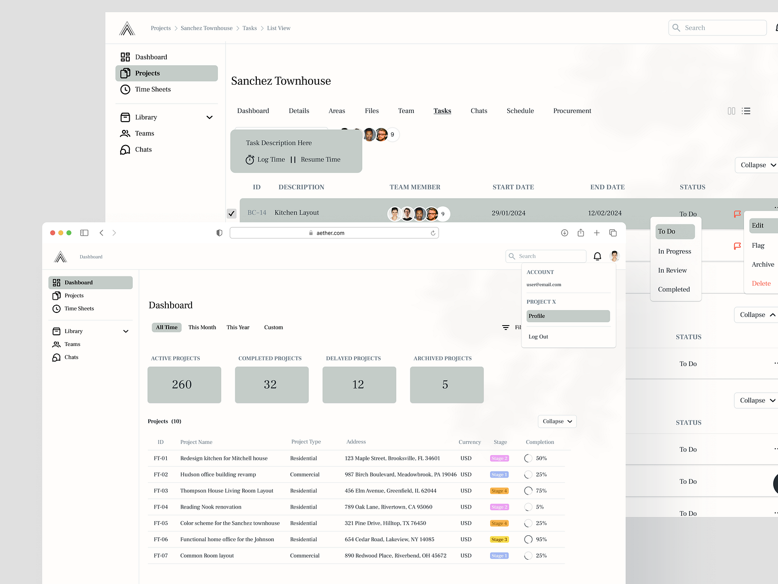 Aether by Mahnoor Malik on Dribbble