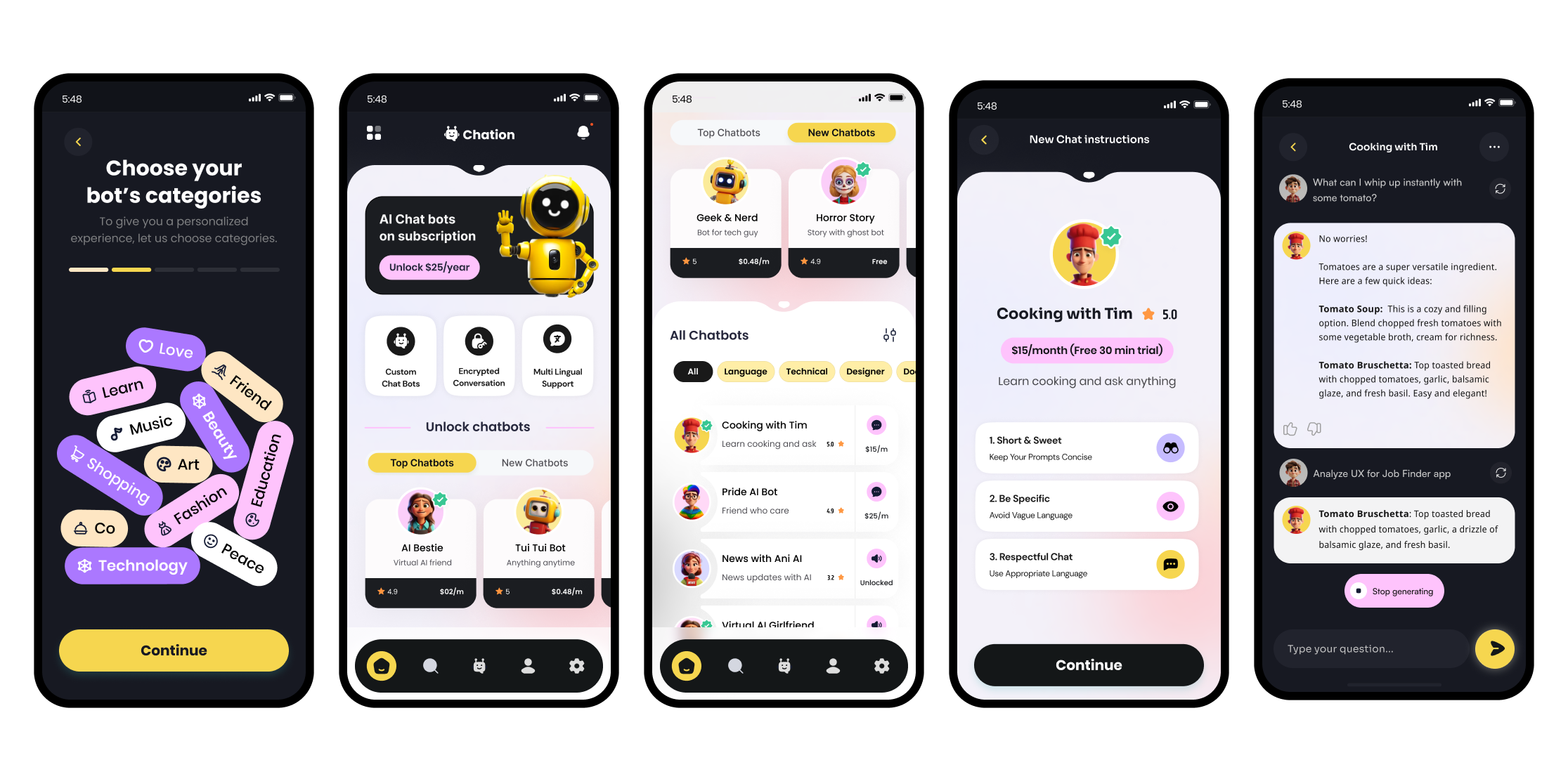 AI Chatbot unused mock-ups by Prakhar Neel Sharma on Dribbble