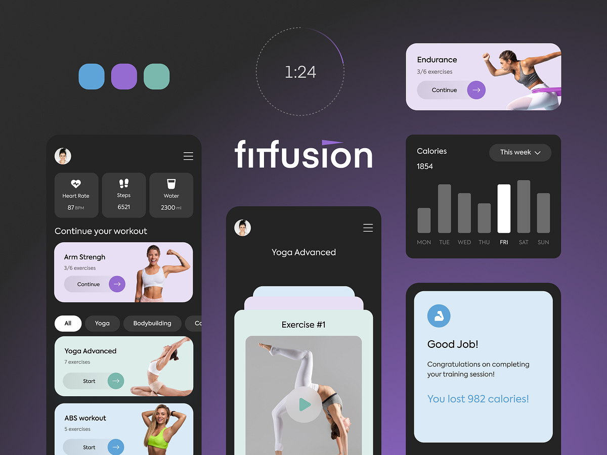 FitFusion: Innovative Design for Comprehensive Fitness Solutions by Orizon: UI/UX Design Agency ...