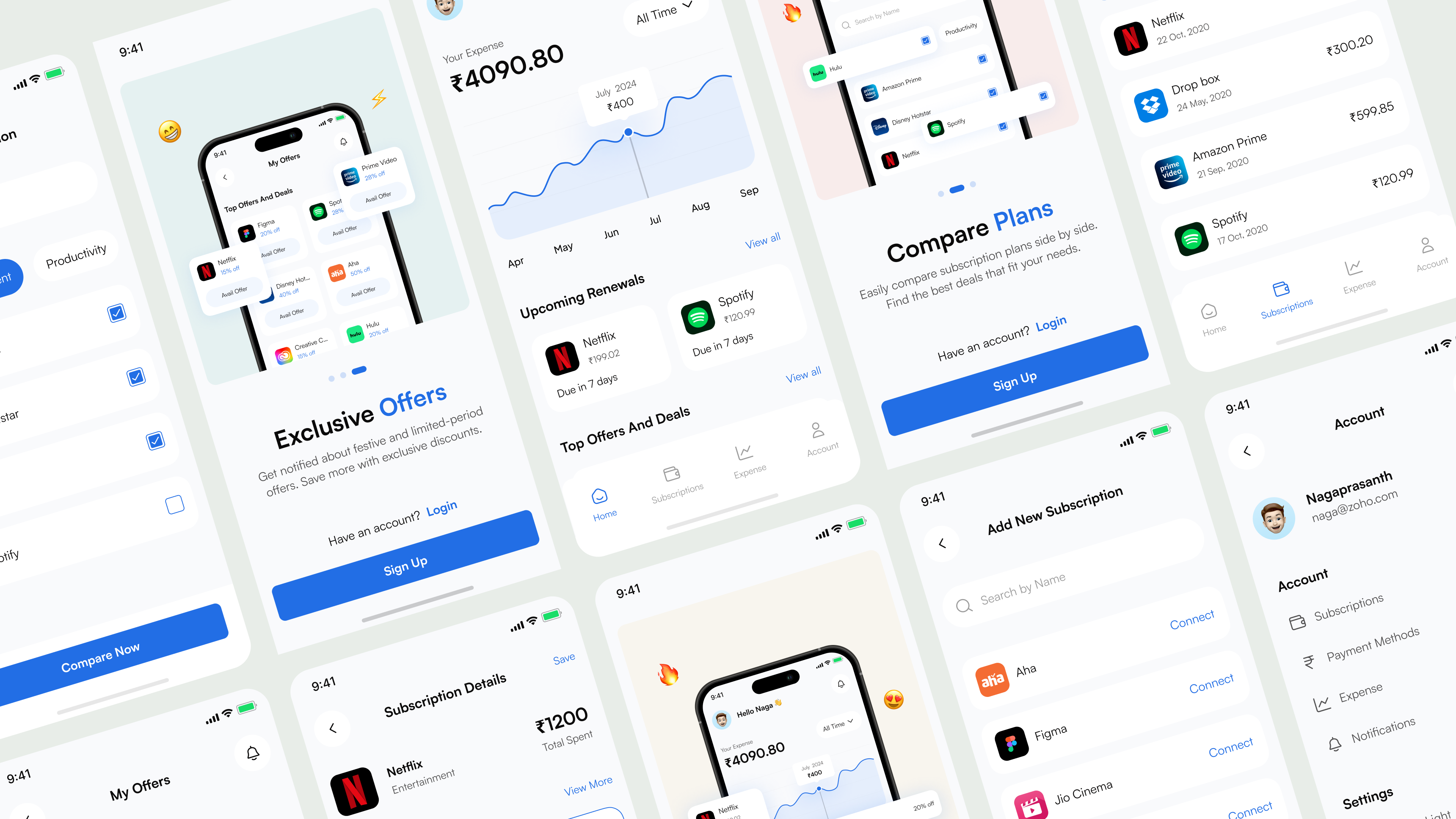 Subsaver - Subscription Management App UI Kit by NAGAPRASANTH BALAKRISHNAN on Dribbble