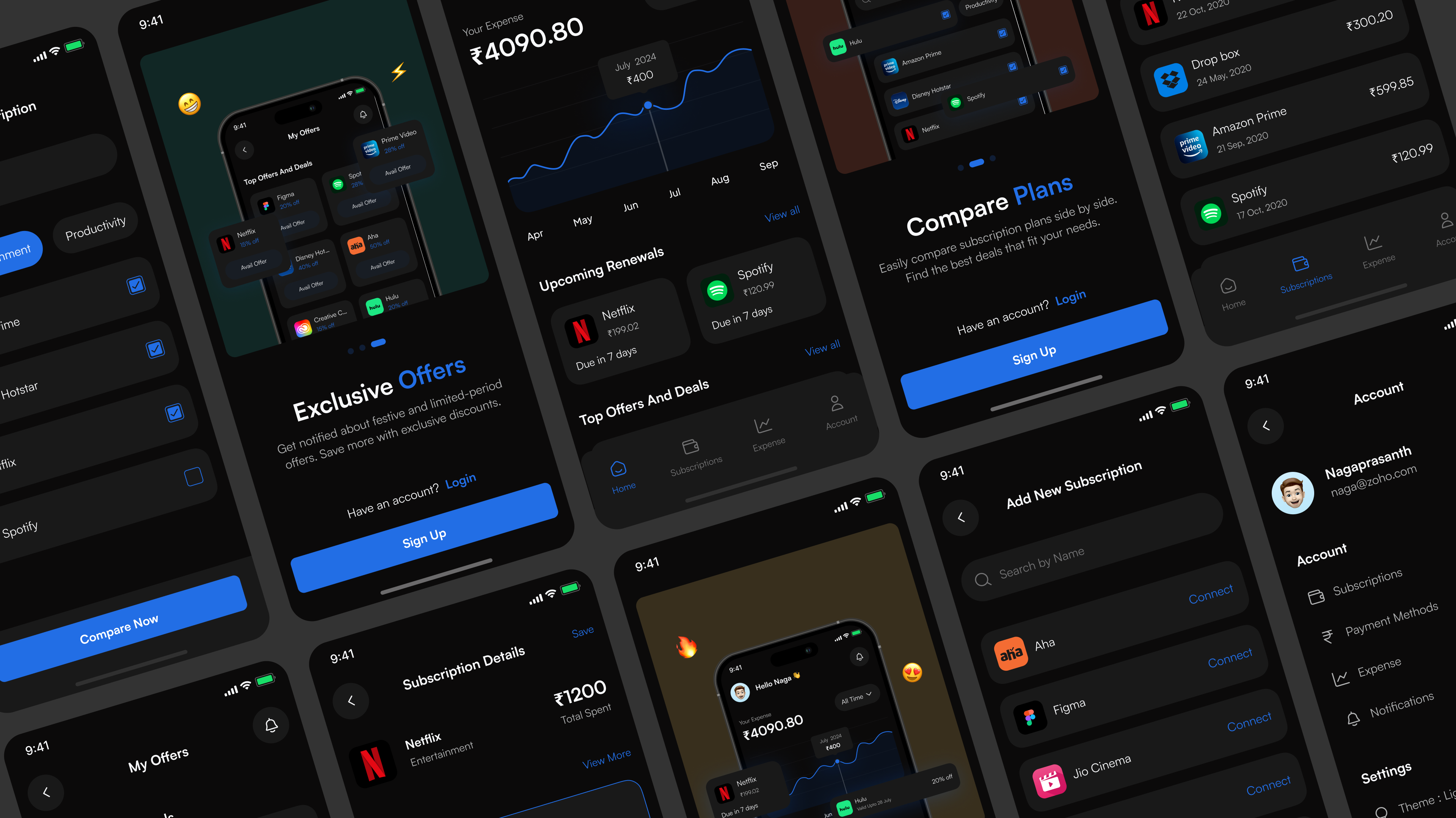 Subsaver - Subscription Management App UI Kit by NAGAPRASANTH BALAKRISHNAN on Dribbble