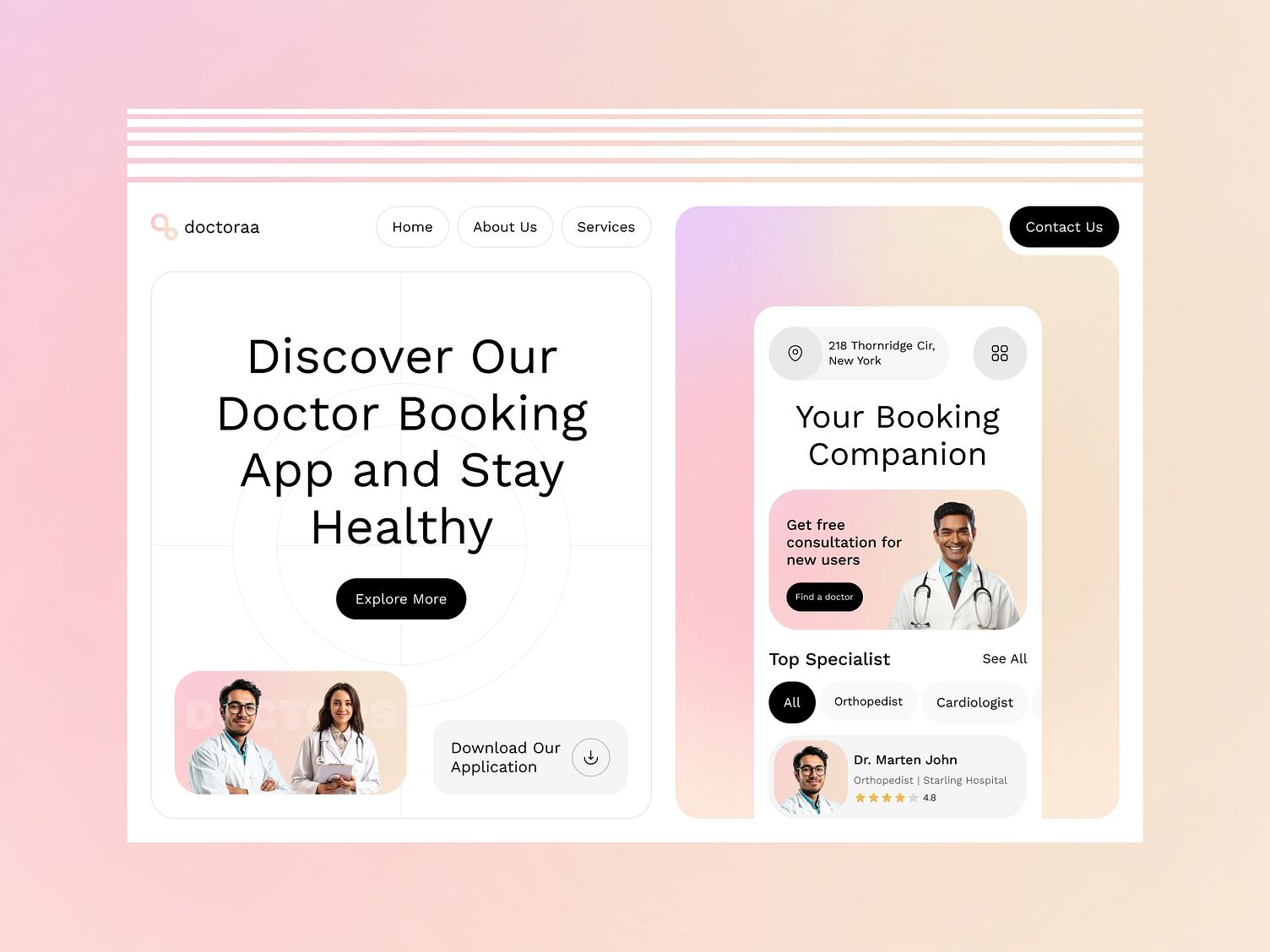 Doctoraa - Doctor Appointment Platform by MQoS UI/UX for MultiQoS on ...