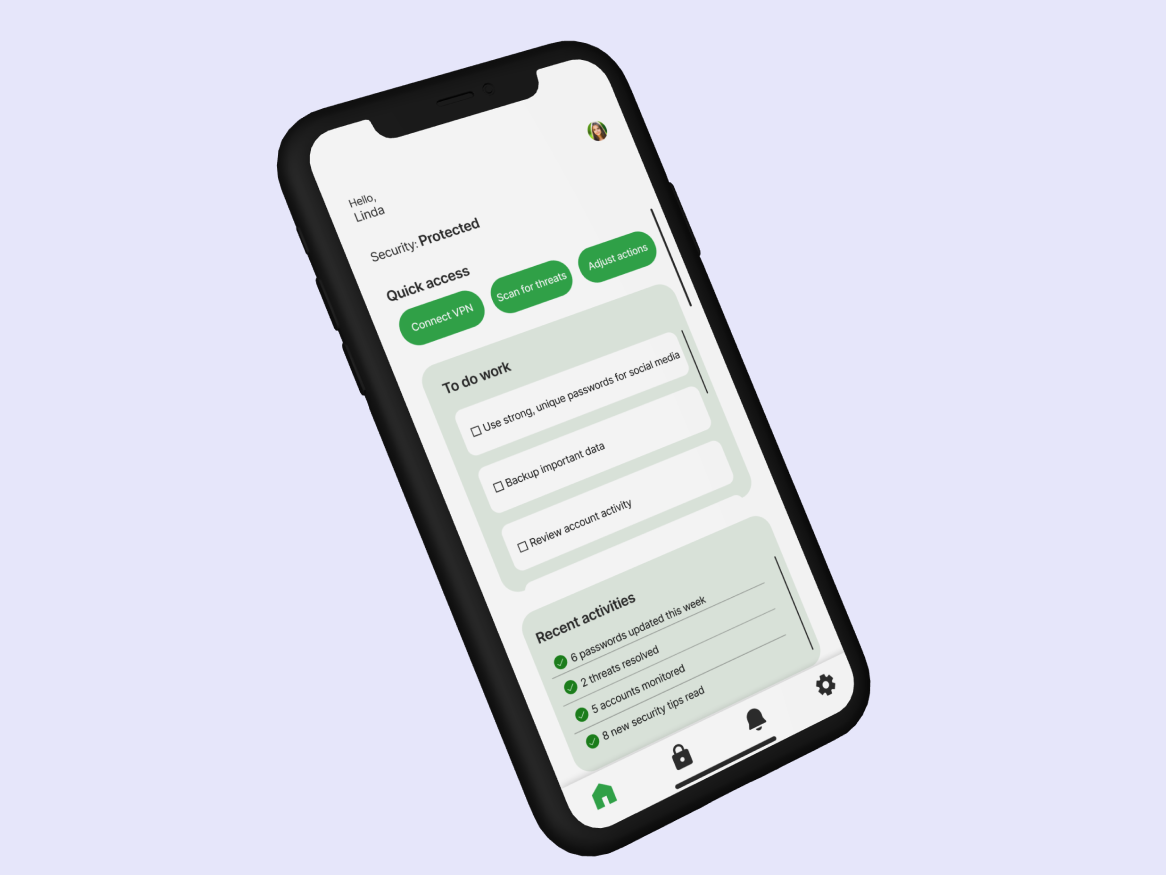 The SecureX app by Annwesha _Chatterjee_ on Dribbble