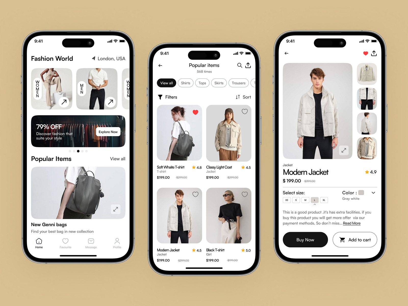 Cloth store app design UI by Family Studio on Dribbble