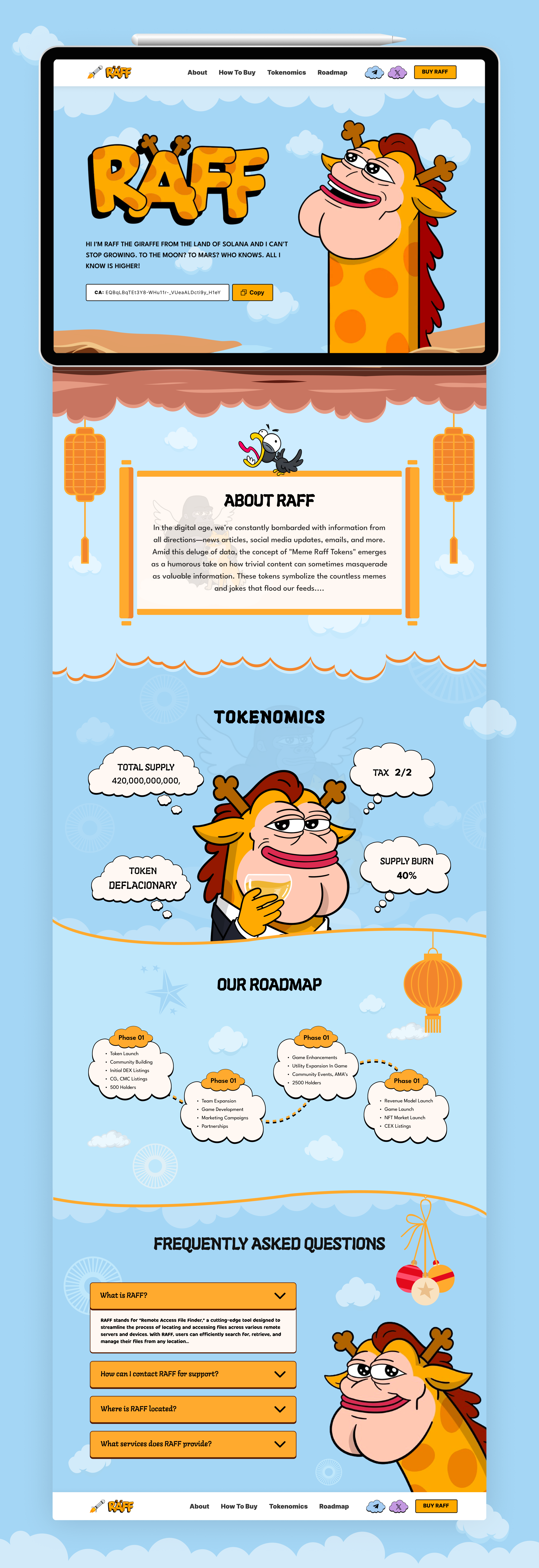 Raff - Meme Website Design by Atiqur Rahman ‌ on Dribbble