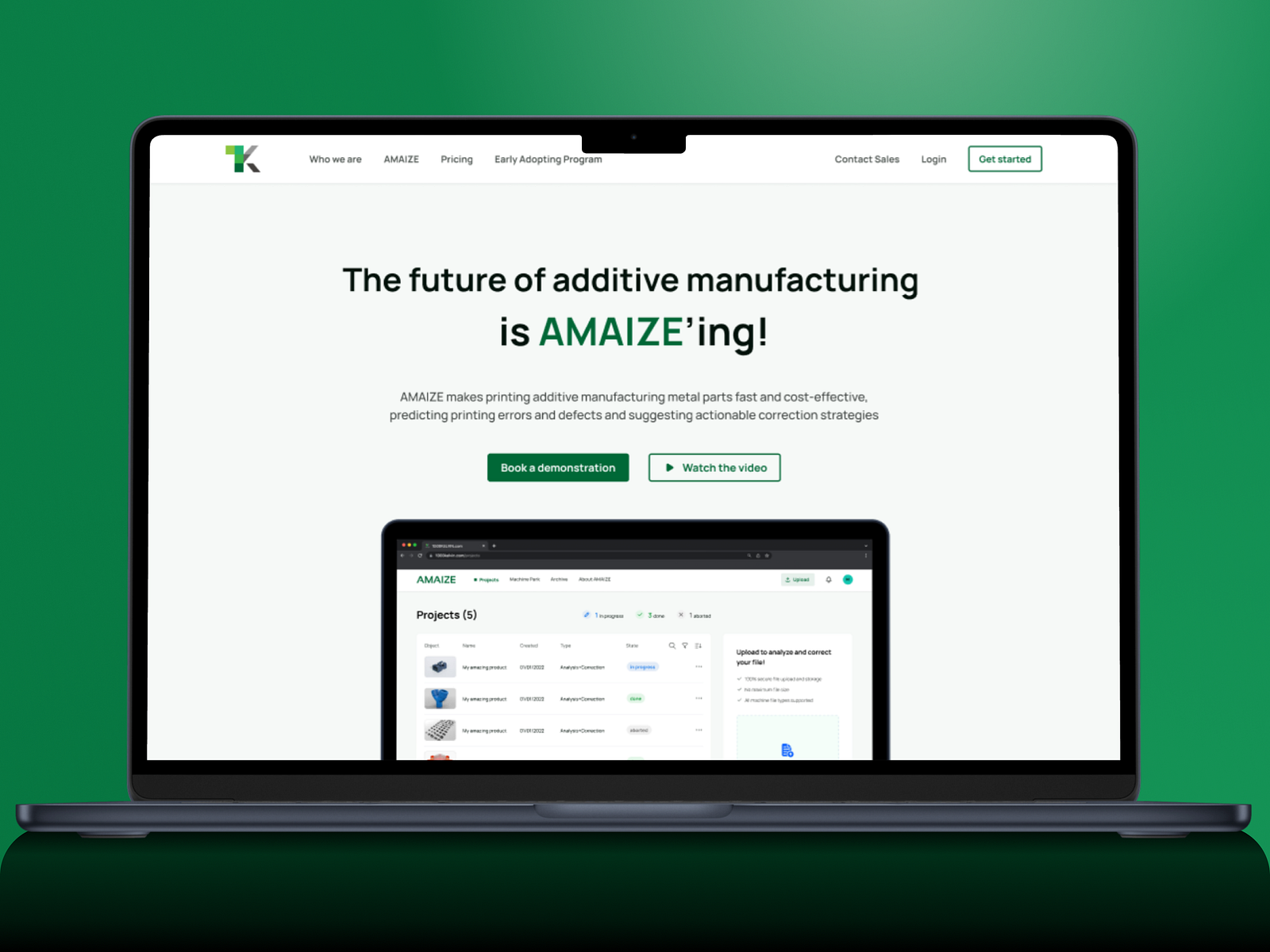 AMAIZE - Landing page design by Brahim Nafihi on Dribbble