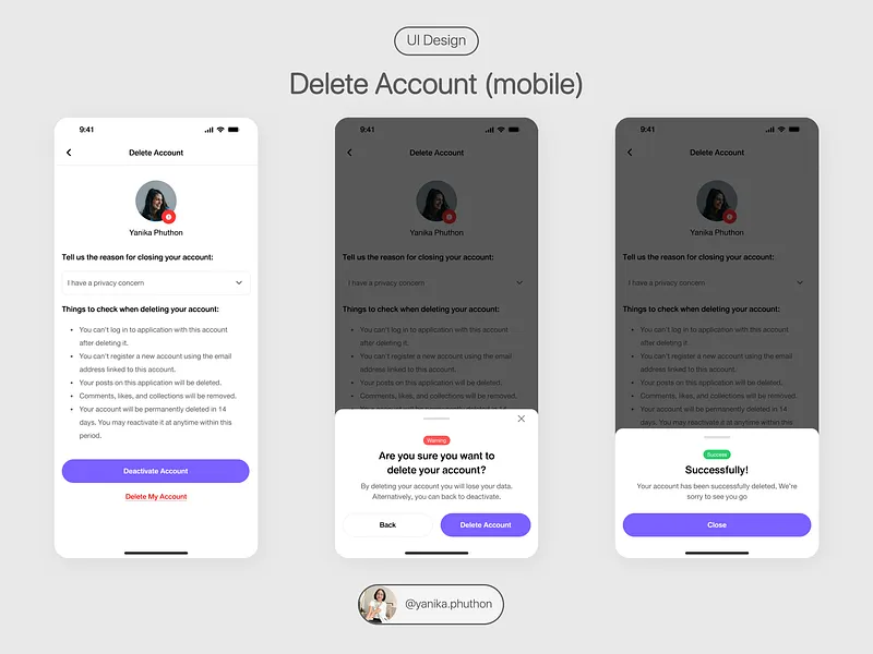 Delete Account designs, themes, templates and downloadable graphic ...