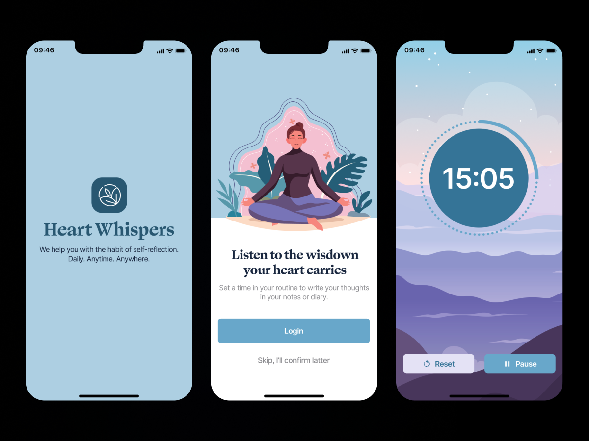 Mobile Wellness App design by Rebeca Zuccari on Dribbble