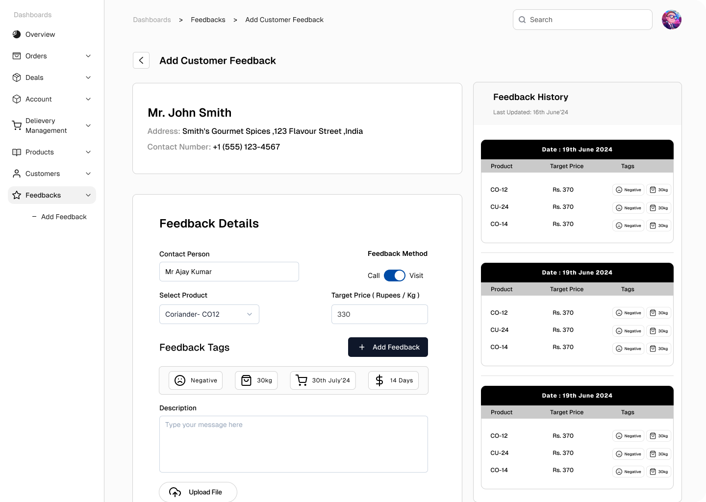 Commodity Trading Dashboard by Amit Rajput on Dribbble