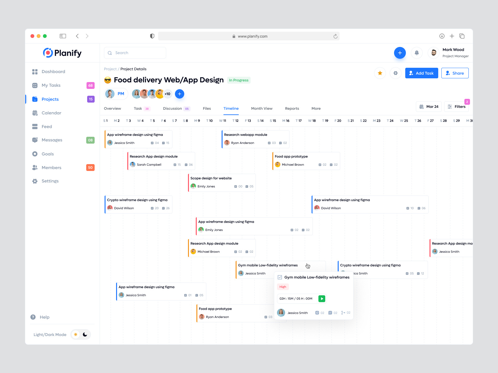 Project Timeline Webapp design by Ajendra Sutariya on Dribbble