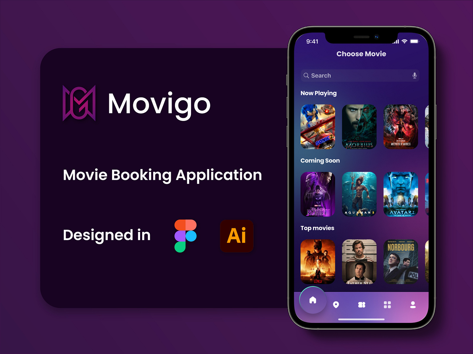 Movie Booking App UI Design by Saad Ahmed on Dribbble